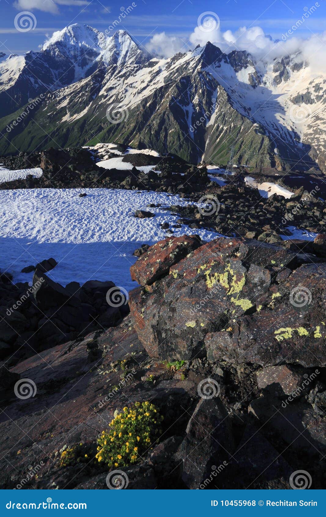 Caucasus landscape stock photo. Image of alpine, altitude - 10455968