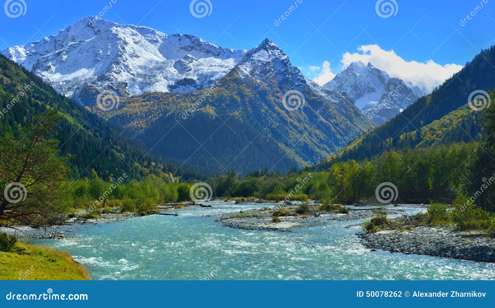 Caucasus landscape stock photo. Image of green, blue - 50078262