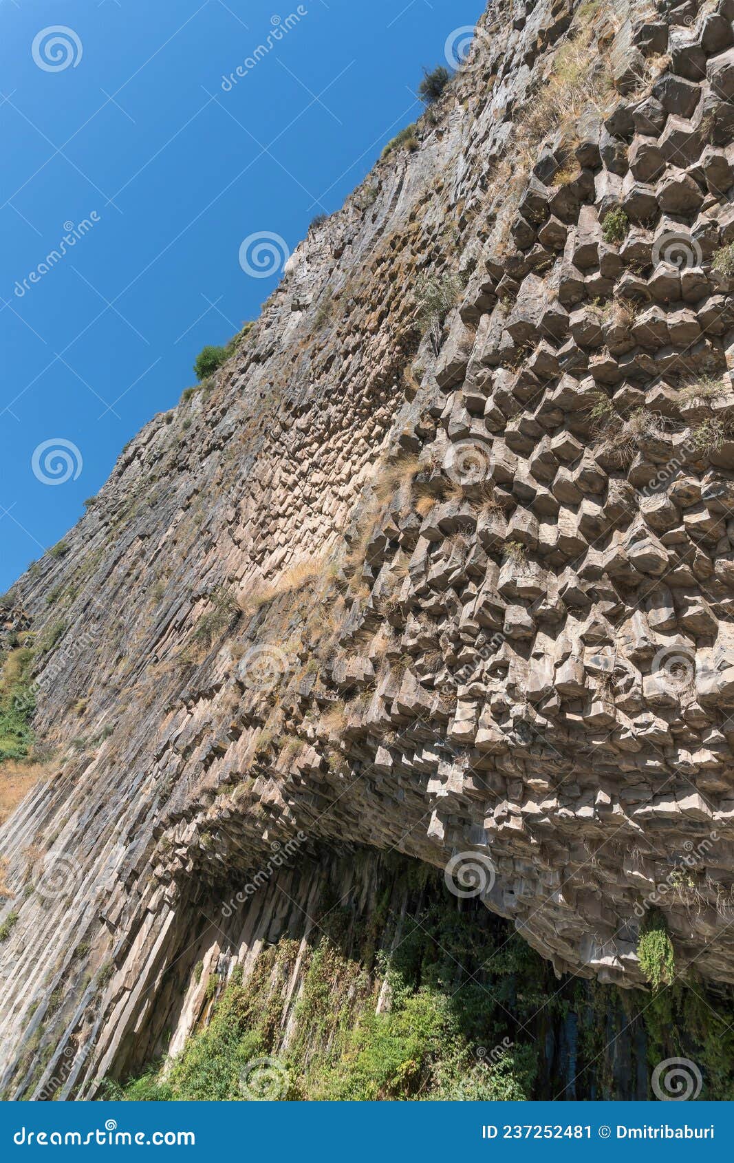 Caucasus Mountains, a Rock with a Honeycomb Structure of a Stone. Stock ...
