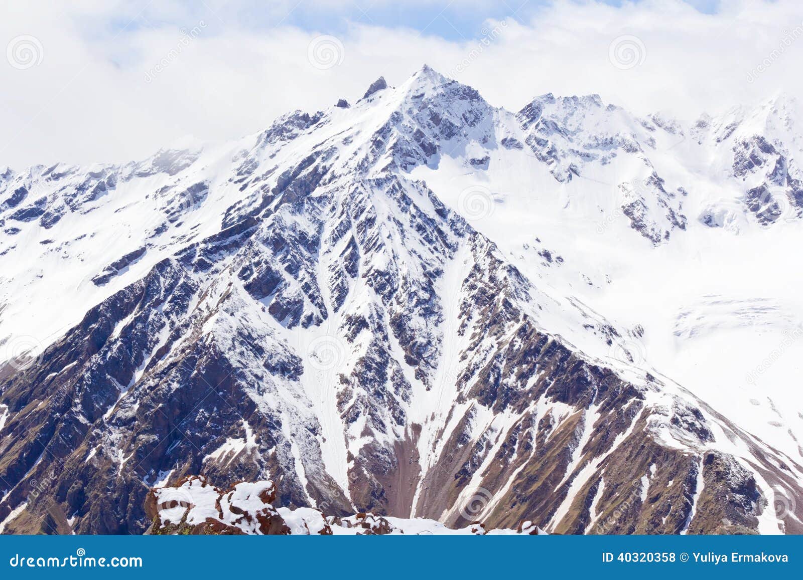 Caucasus Mountains in Russia Stock Photo - Image of wild, cliff: 40320358