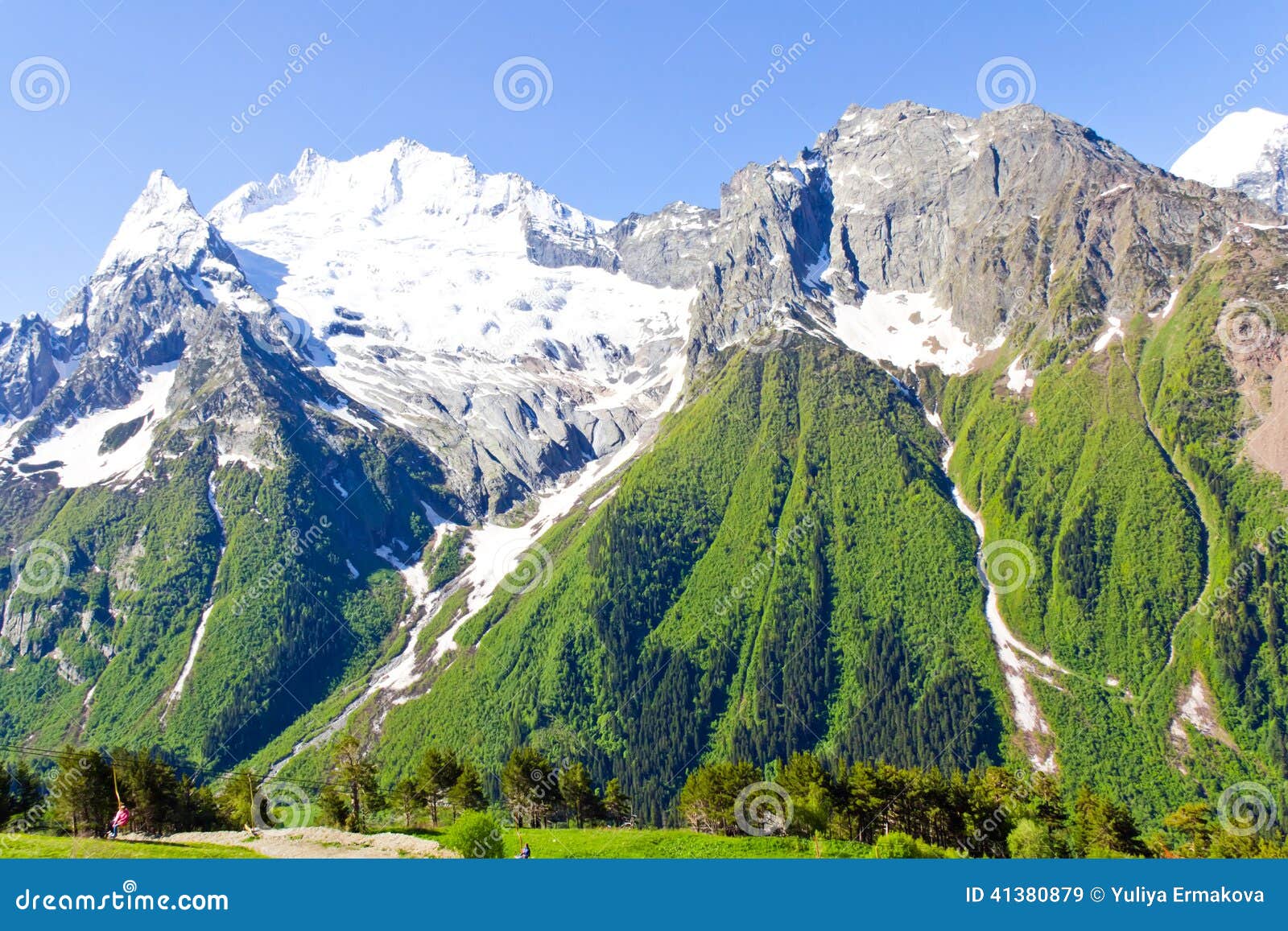 Caucasus Mountains in Russia Stock Image - Image of elbrus, russia ...