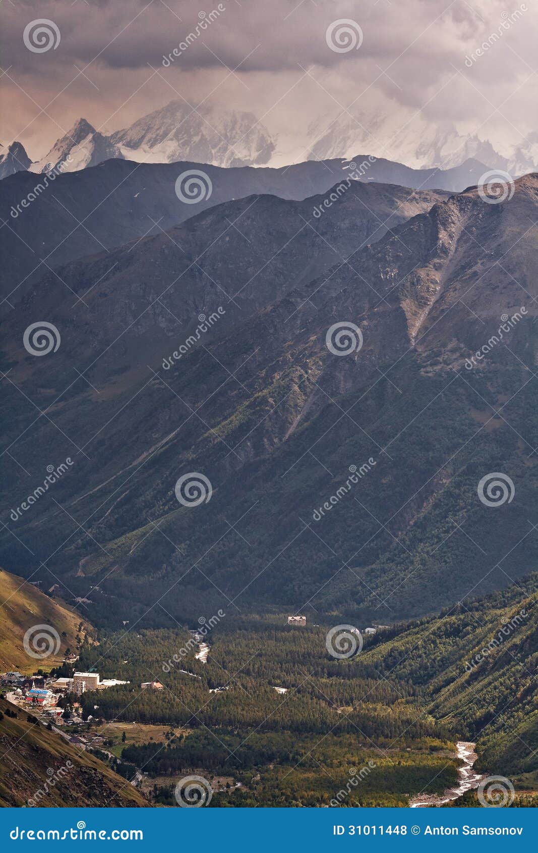 Caucasus Mountains, Russia stock photo. Image of crag - 31011448