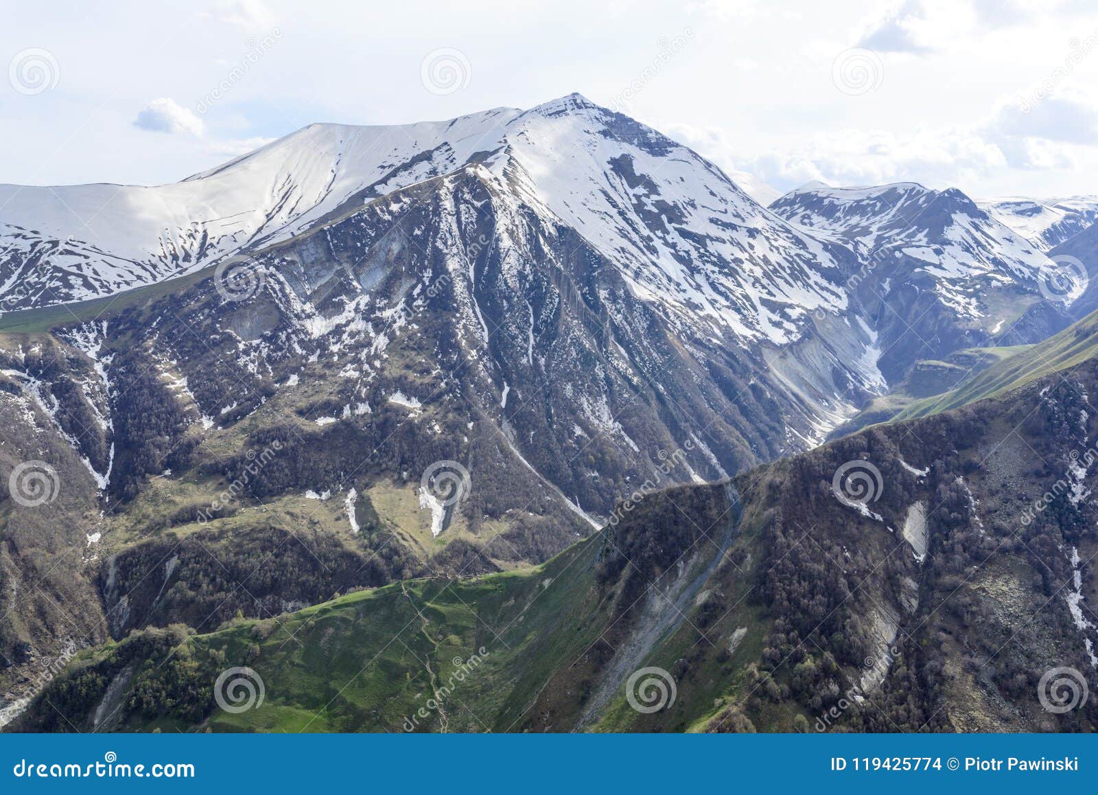 Caucasus mountains stock photo. Image of greater, mount - 119425774