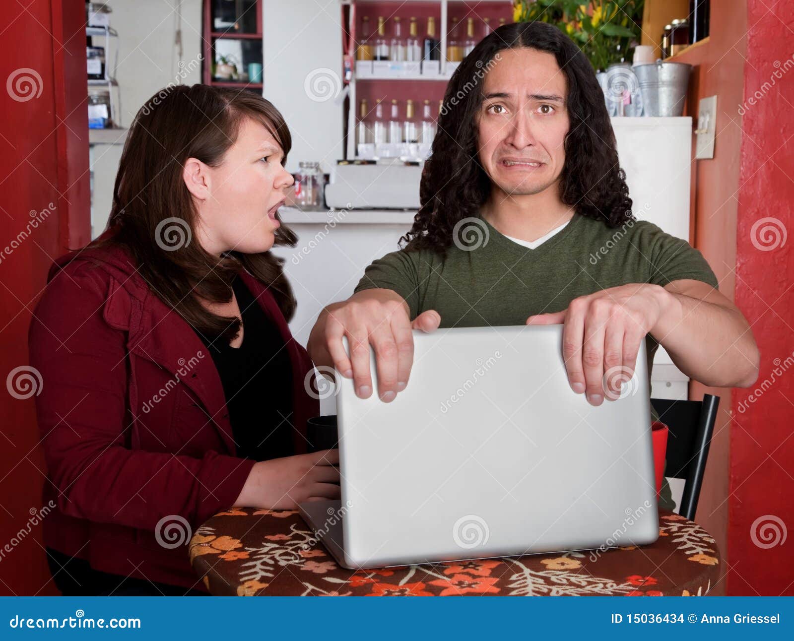Caught stock photo. Image of accusation, female, computer - 15036434