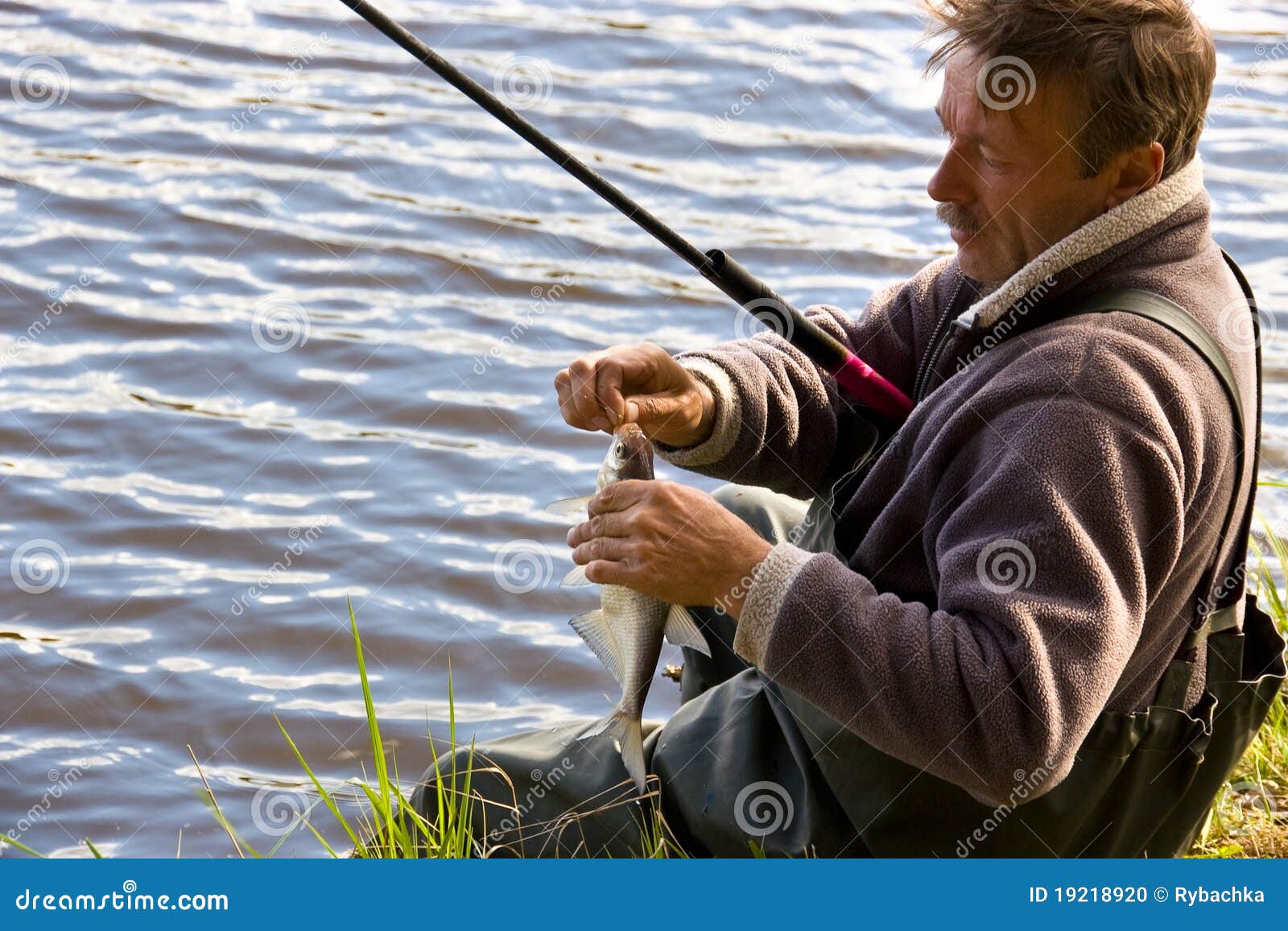 Caught stock photo. Image of boots, angling, fisherman - 19218920