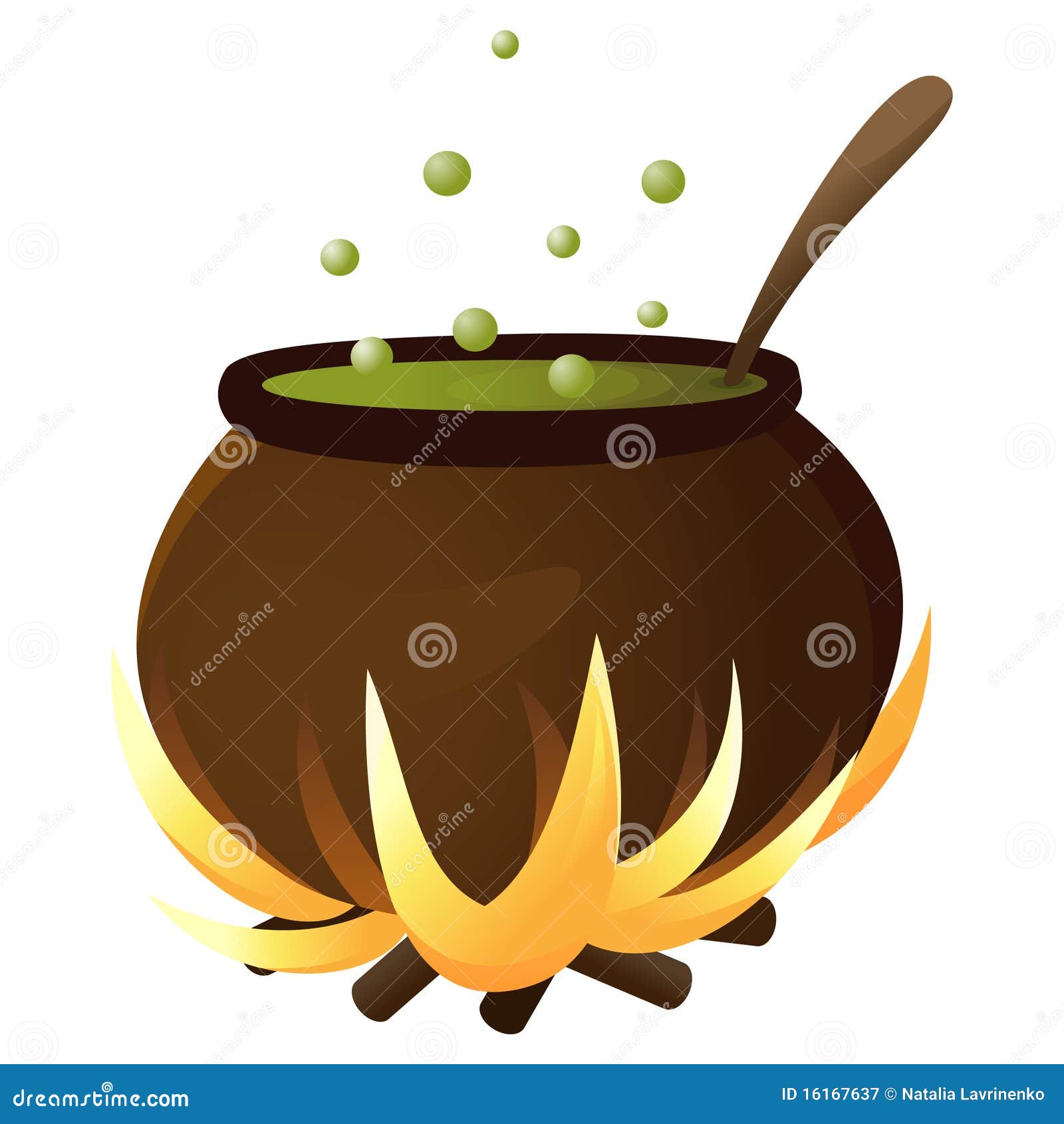 Cauldron stock illustration. Illustration of copper, magic - 16167637