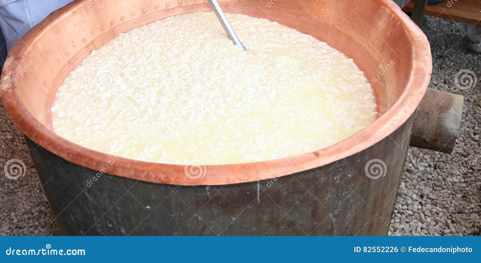 Cauldron Curdled Milk To Make Cheese Stock Photos - Free & Royalty-Free ...