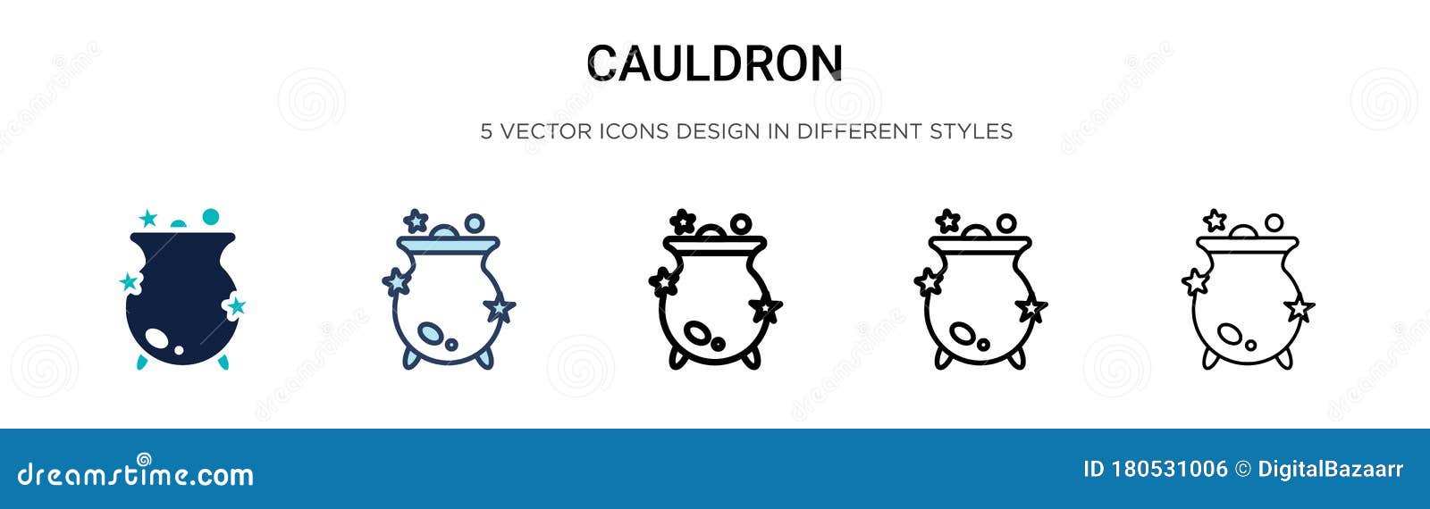 Cauldron Thin Line Icon. Brew Vector Illustration Isolated On White ...
