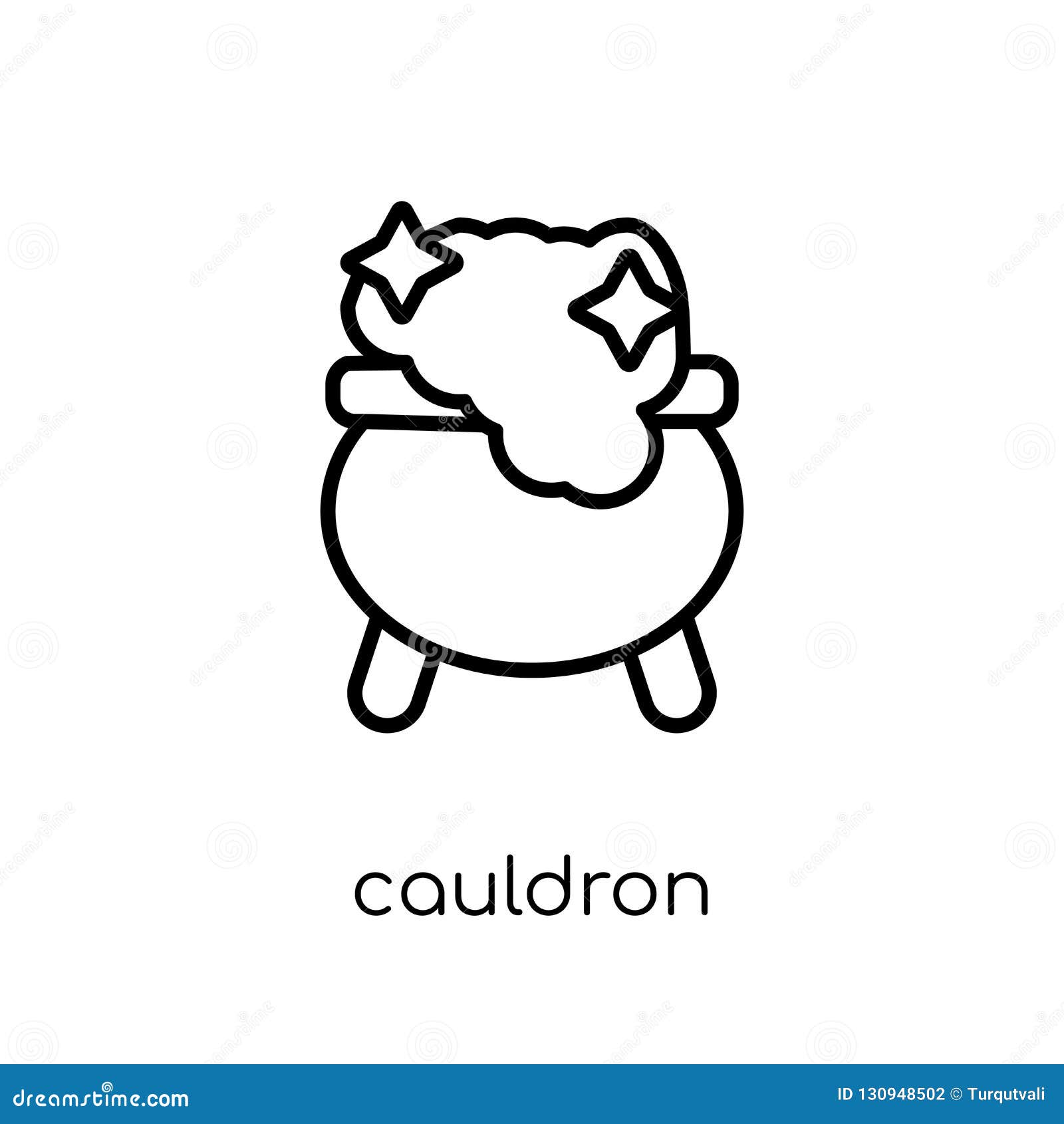 Cauldron Icon. Trendy Modern Flat Linear Vector Cauldron Icon on Stock ...