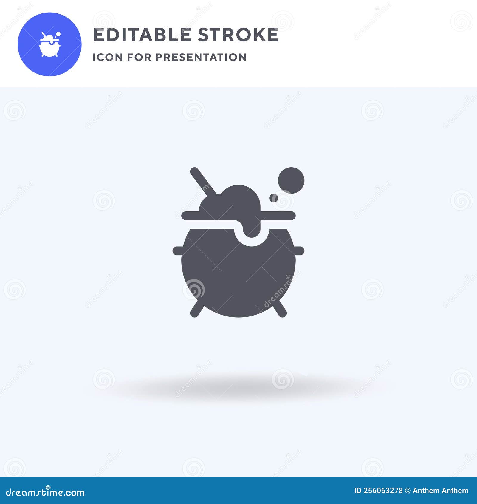 Cauldron Icon Vector, Filled Flat Sign, Solid Pictogram Isolated on ...