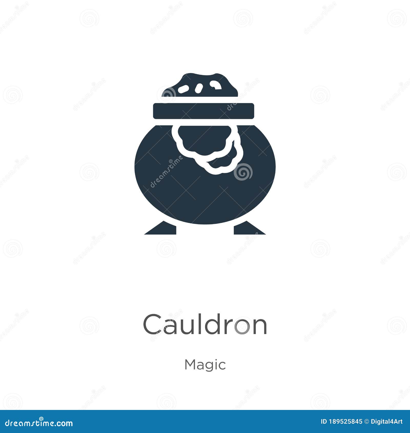 Cauldron Icon Vector. Trendy Flat Cauldron Icon from Magic Collection ...
