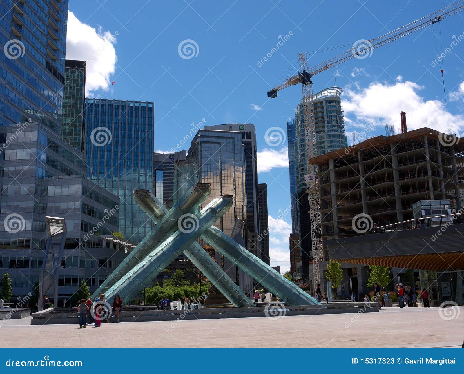 The Cauldron Monument in Vancouver Downtown Editorial Stock Photo ...