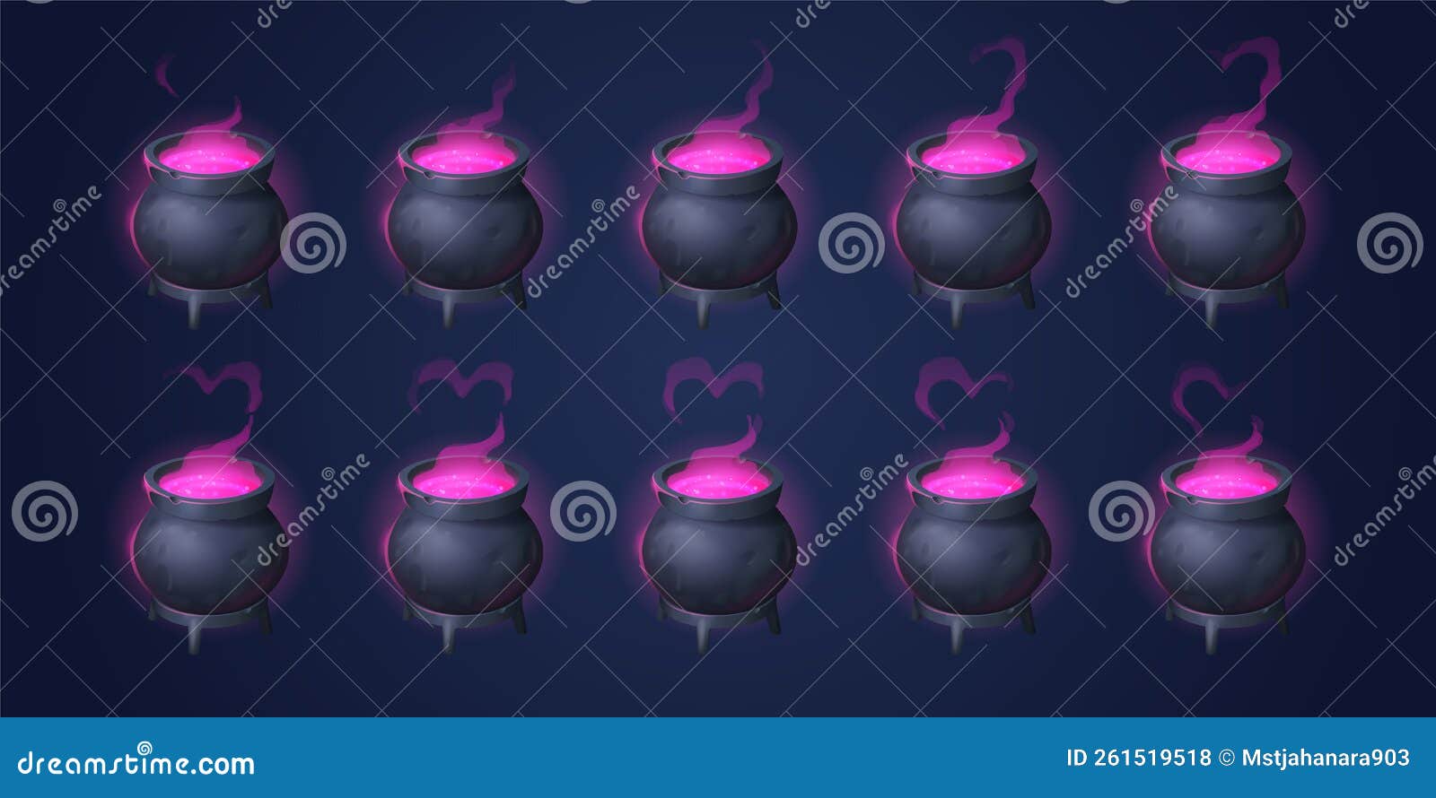 Cauldron with Potion Motion Sequence Animation Stock Vector ... Cauldron with Potion Motion Sequence Animation Stock Vector ...