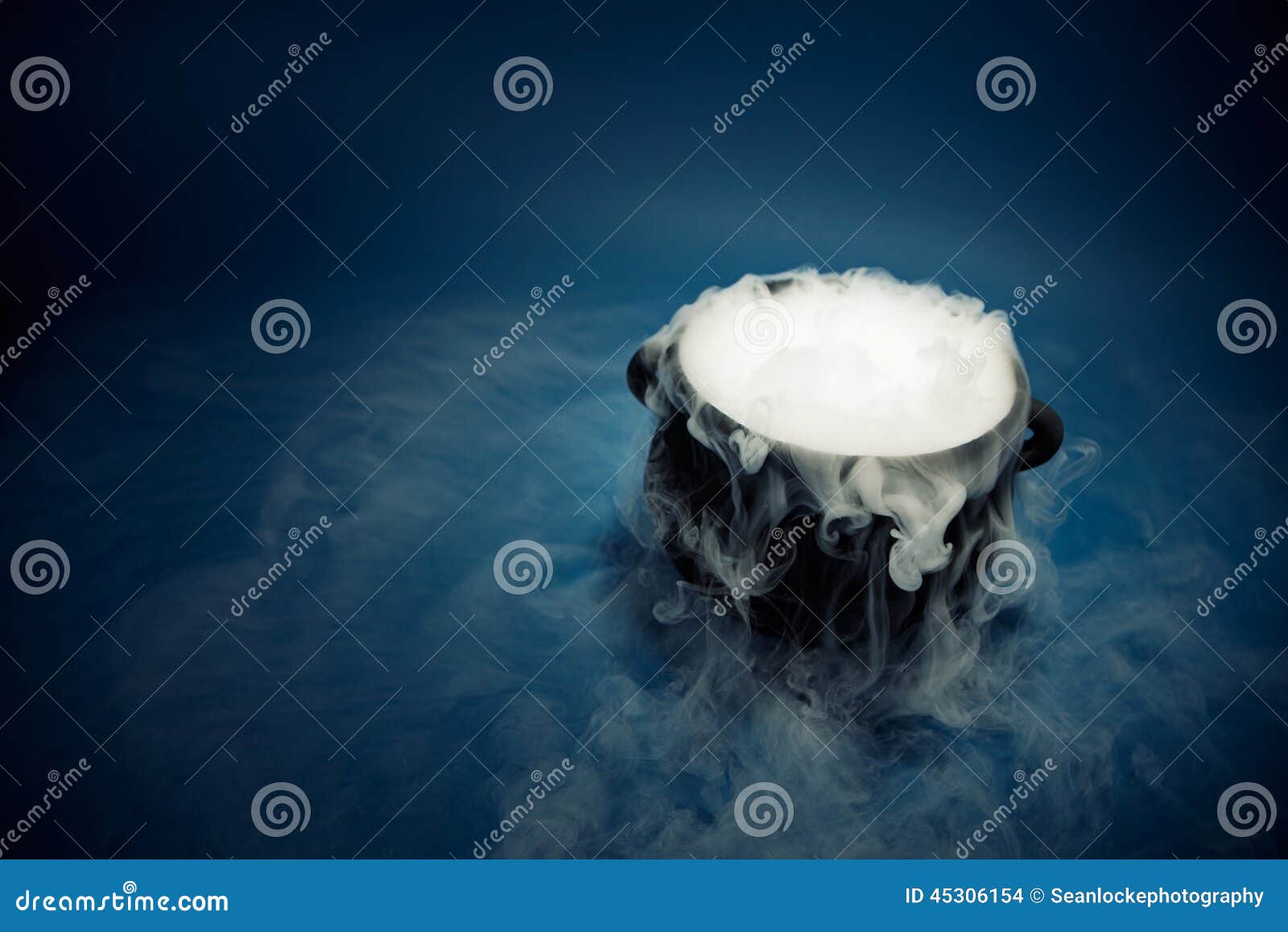 Cauldron: Spooky Halloween Cauldron with Smoke Stock Photo - Image of ...