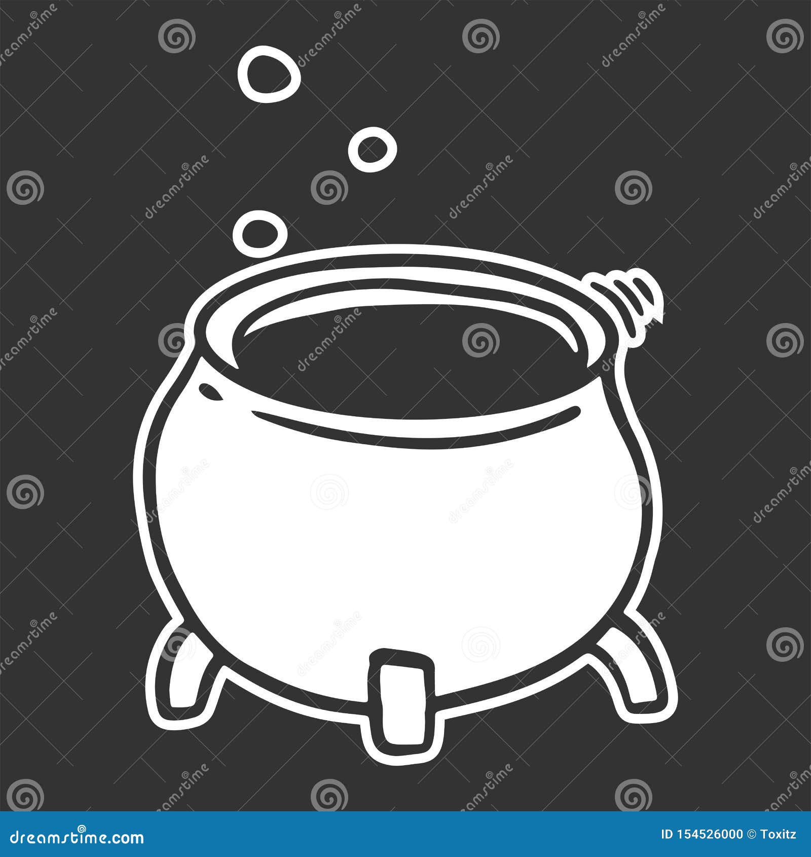 Cauldron. Vector Concept in Doodle and Sketch Style Stock Illustration ...