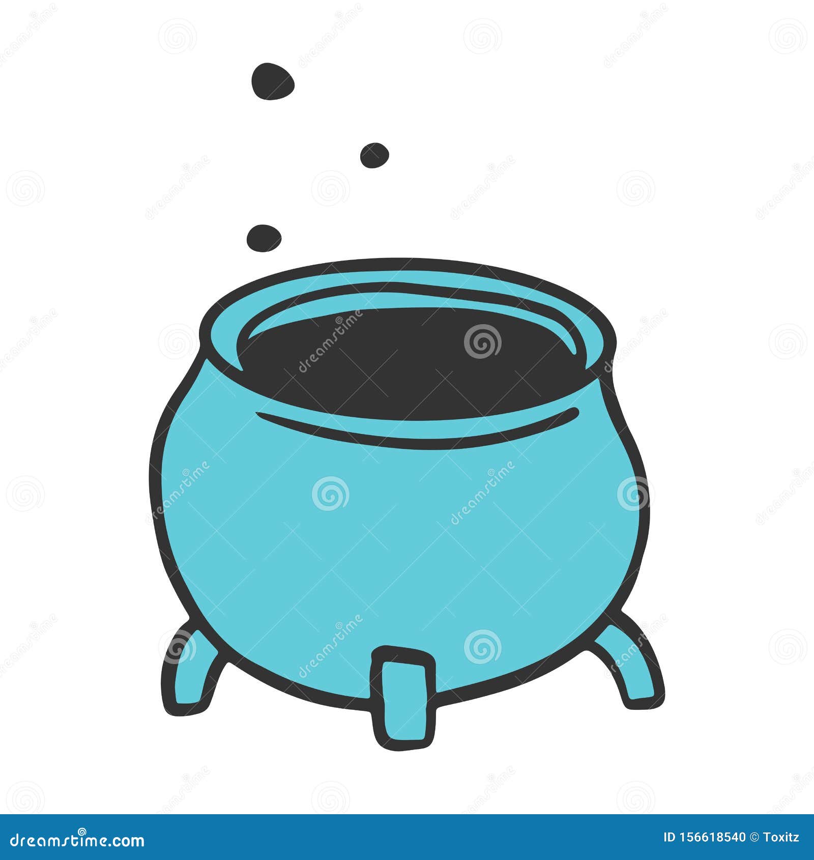 Cauldron. Vector Concept in Doodle and Sketch Style Stock Illustration ...
