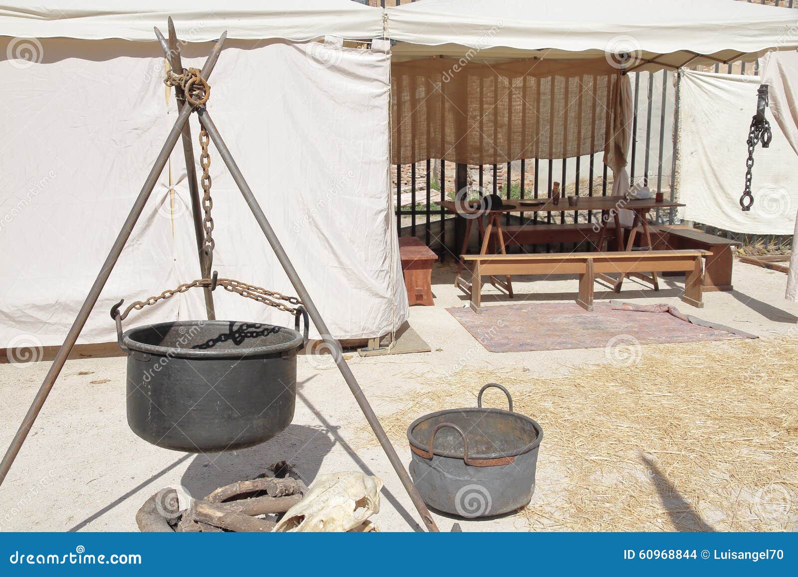 Cauldrons stock photo. Image of iron, cooper, rustic - 60968844