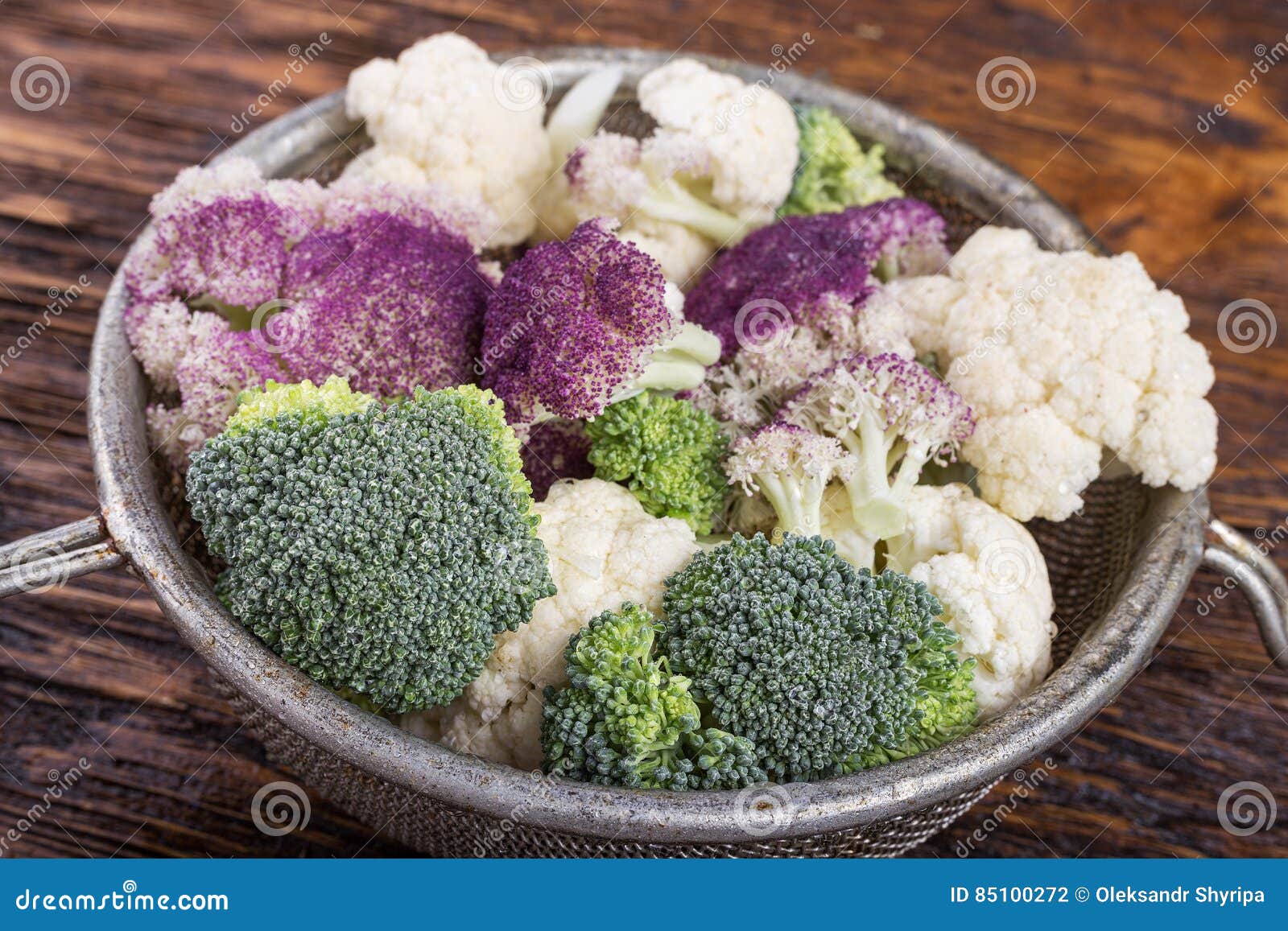Cauliflower Different Colors Stock Photo - Image of delicacy, gourmet ...