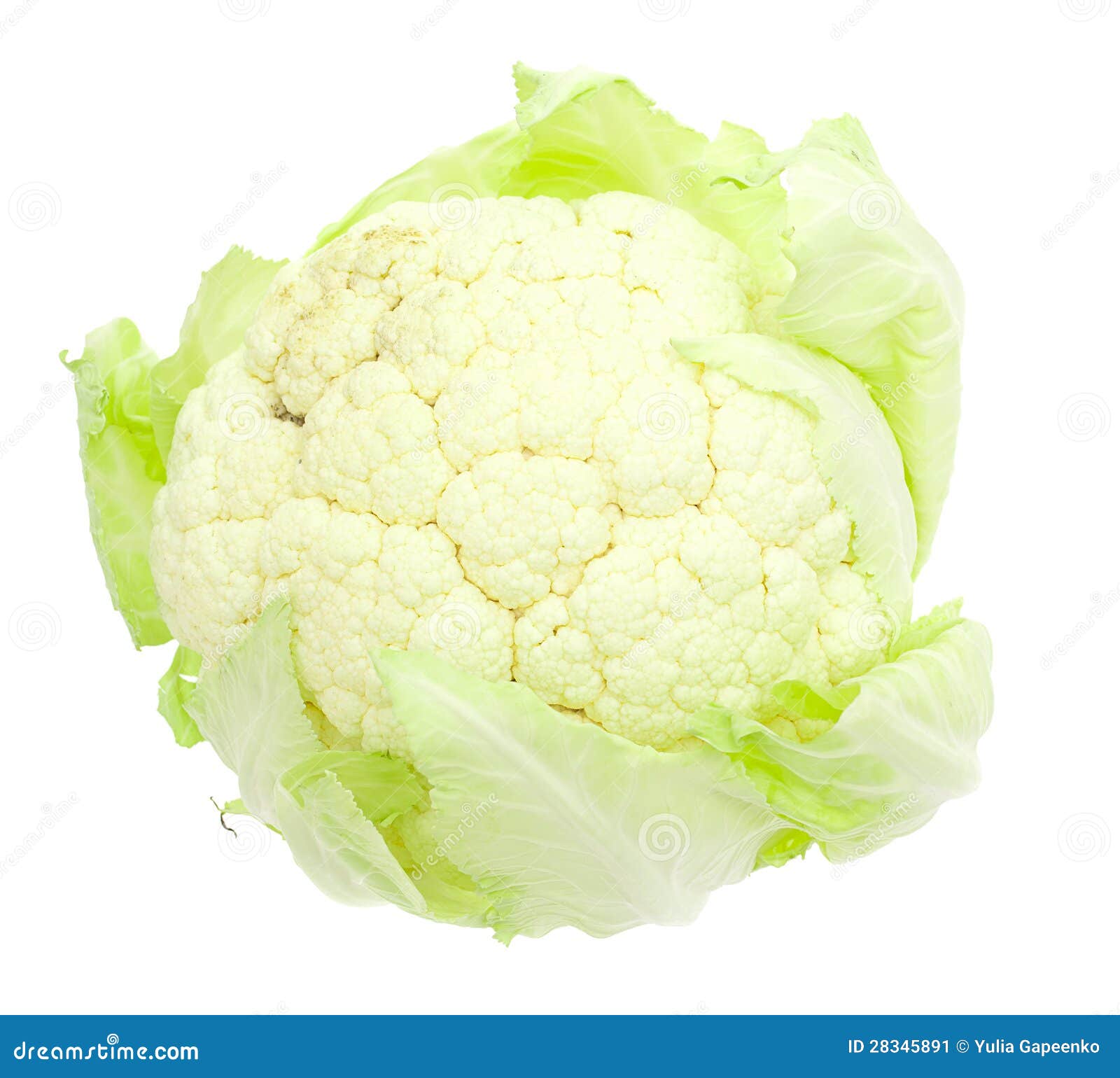 Cauliflower Isolated on White Background Stock Image - Image of healthy ...