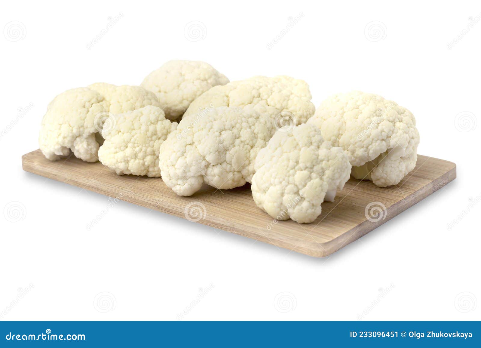 Cauliflower Isolated on White Background. Vegetarian Food Stock Image ...