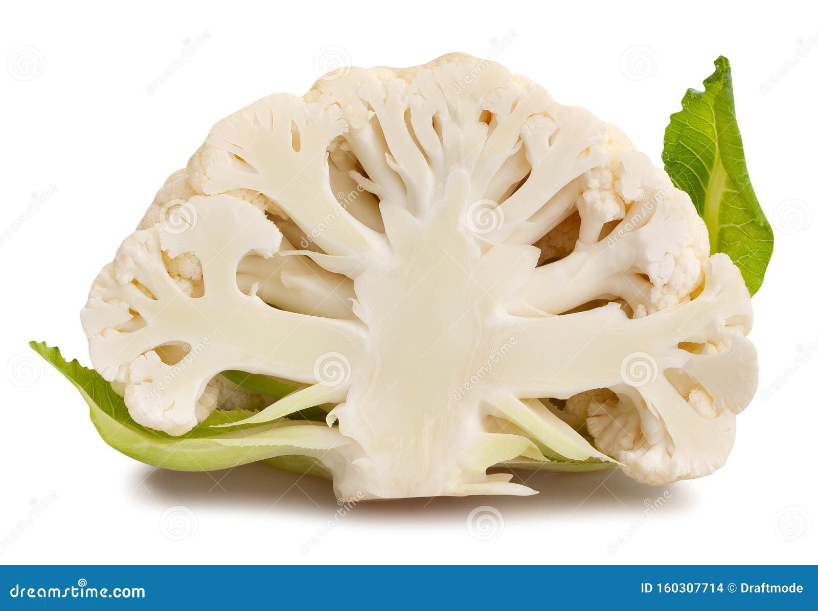 Cauliflower stock photo. Image of green, isolated, slices - 160307714