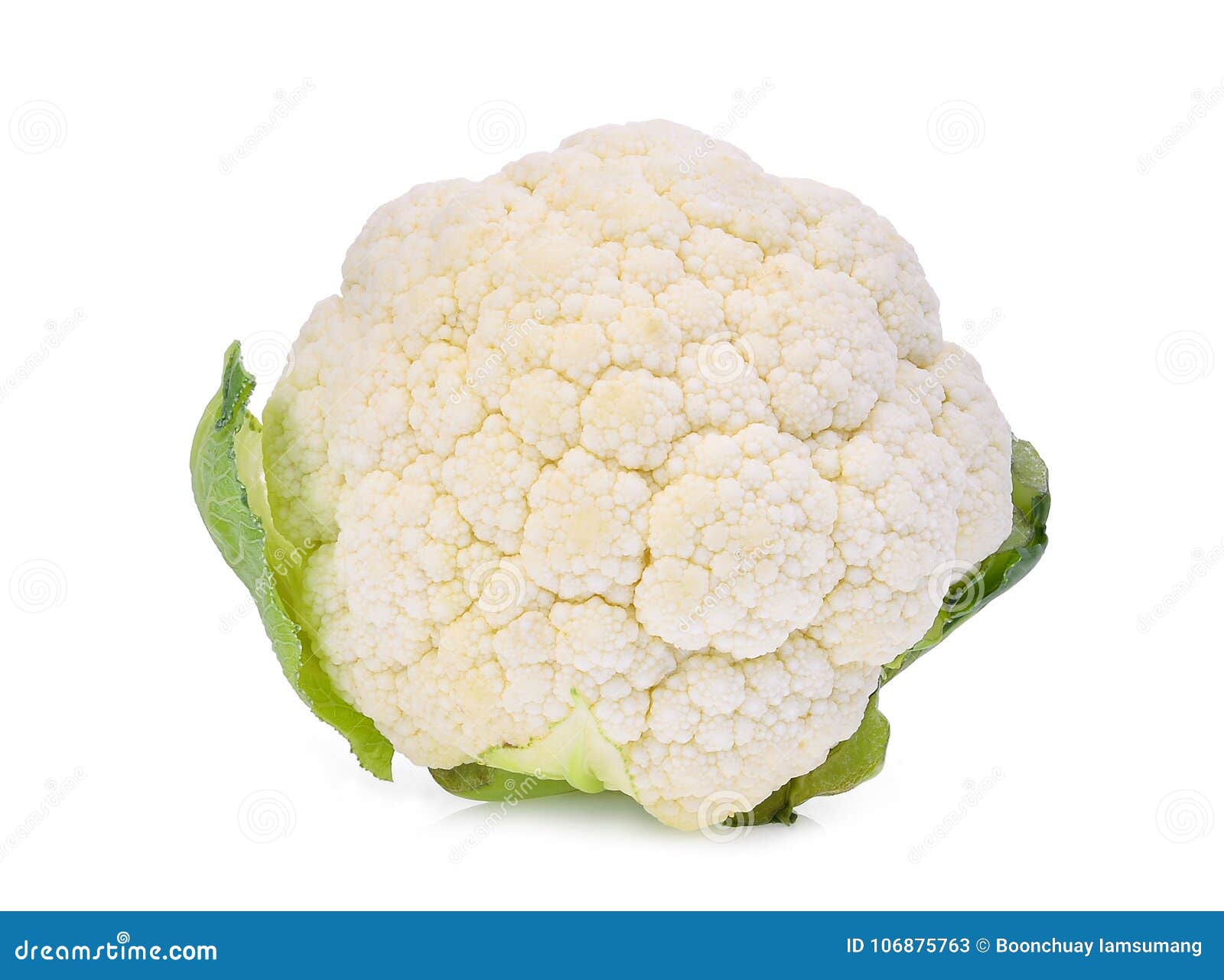 White Cauliflower Planted In A Crop Field Royalty-Free Stock ...