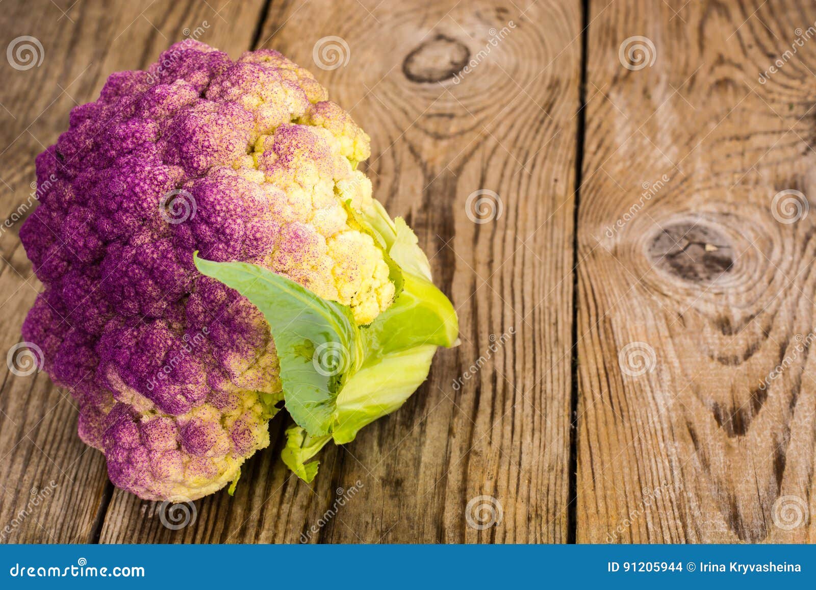 Cauliflower of Violet Color Stock Photo - Image of agriculture ...
