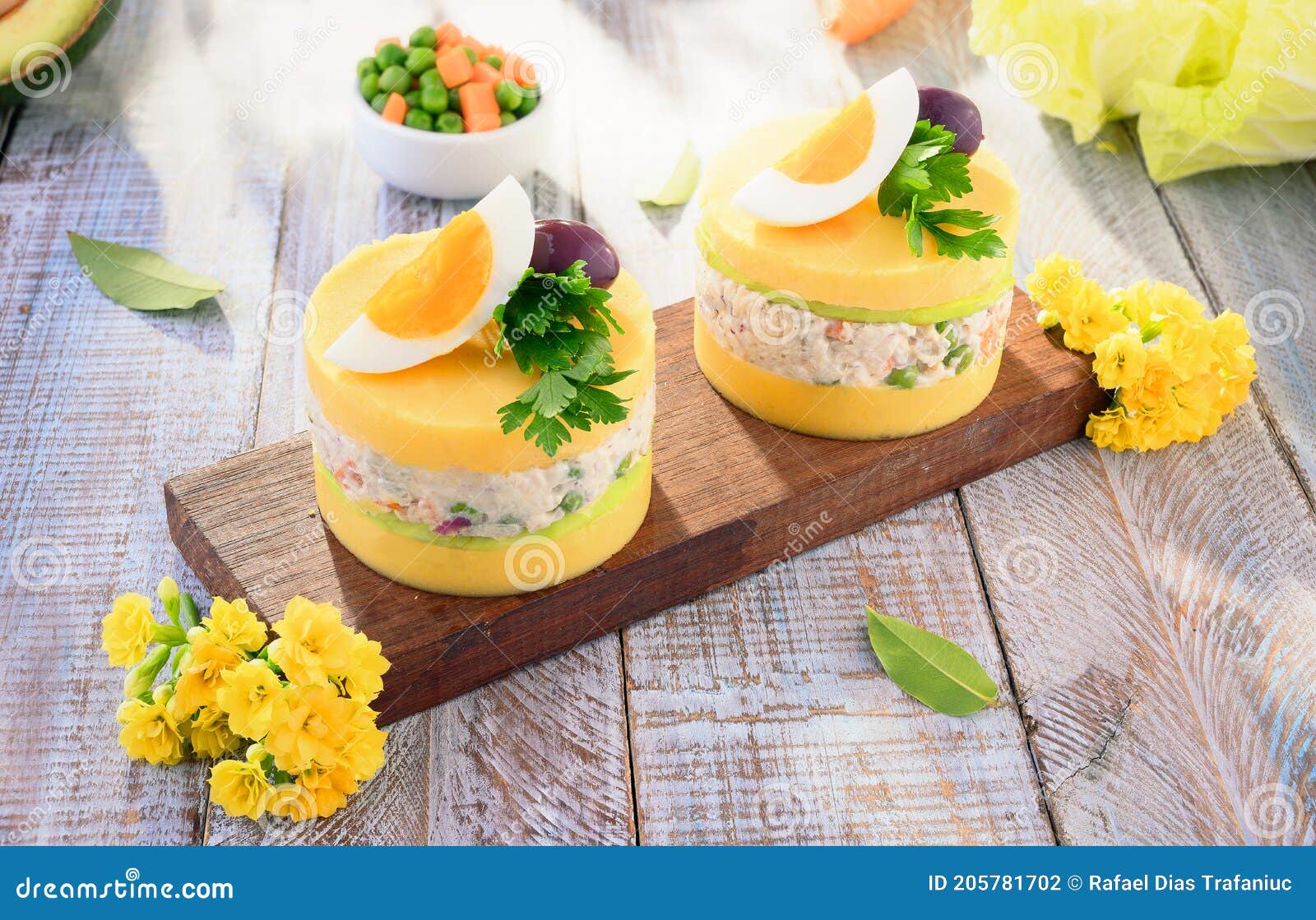Causa Limena - Traditional Peruvian Food Stock Photo - Image of ...