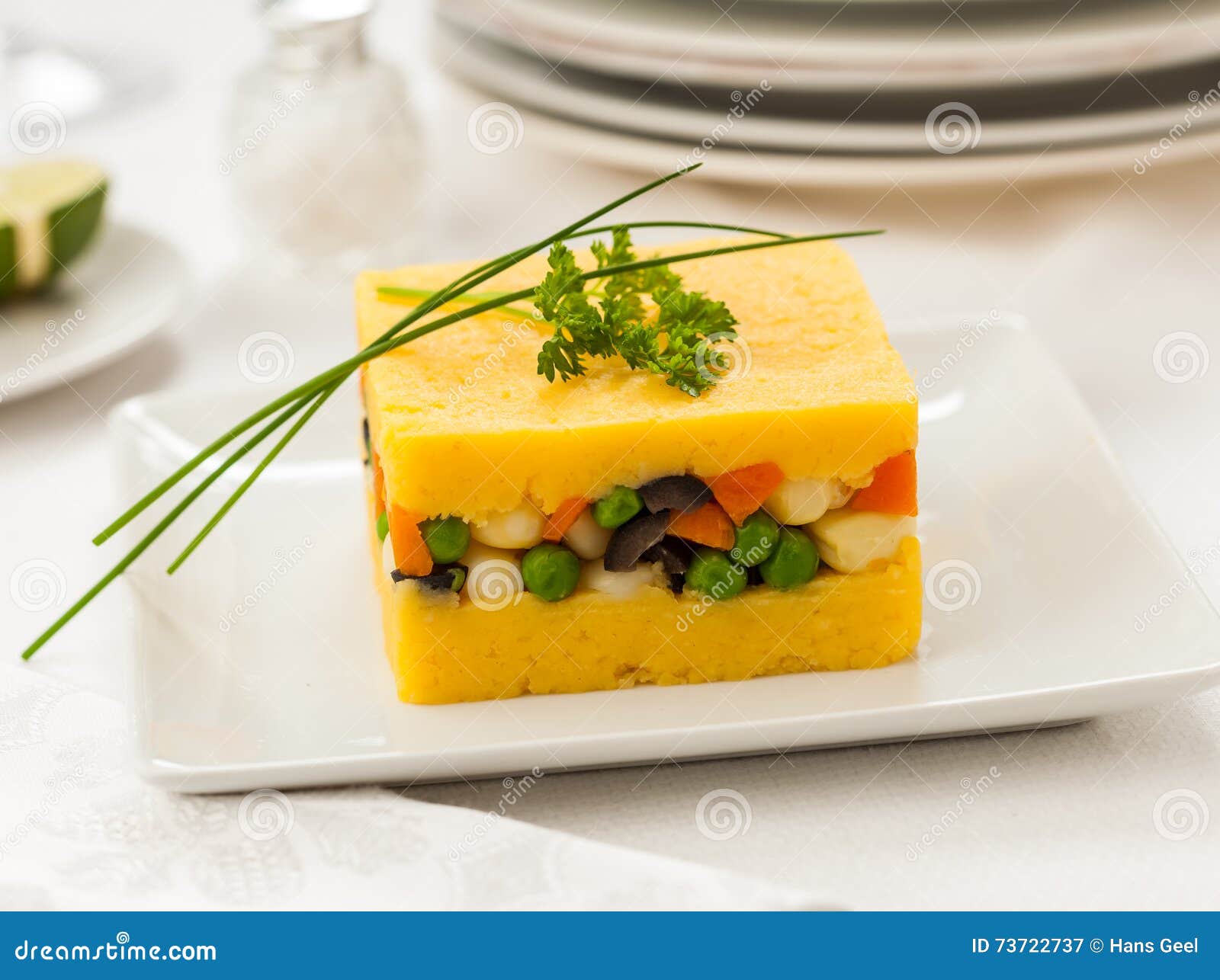 Causa Rellena, A Typical Dish From Peru. Royalty-Free Stock Image ...