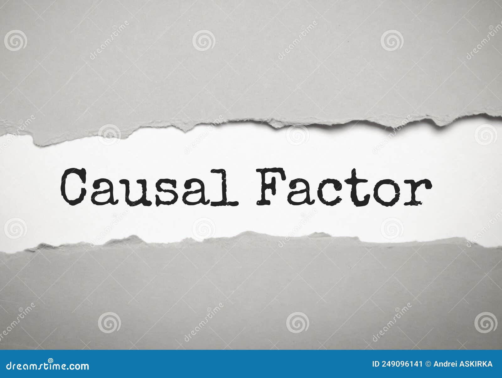 Causal Factor Words on Torn Paper. Business Concept Stock Image - Image ...