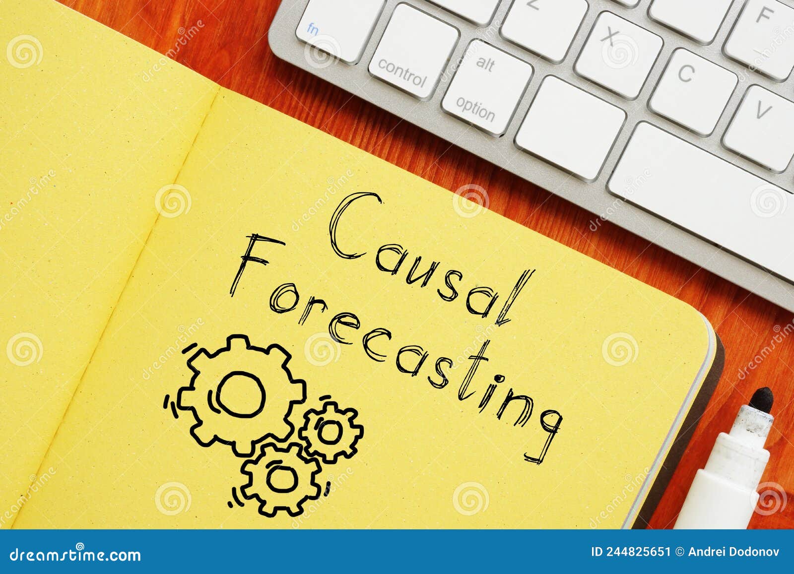 Causal Forecasting is Shown on the Photo Using the Text Stock Image ...