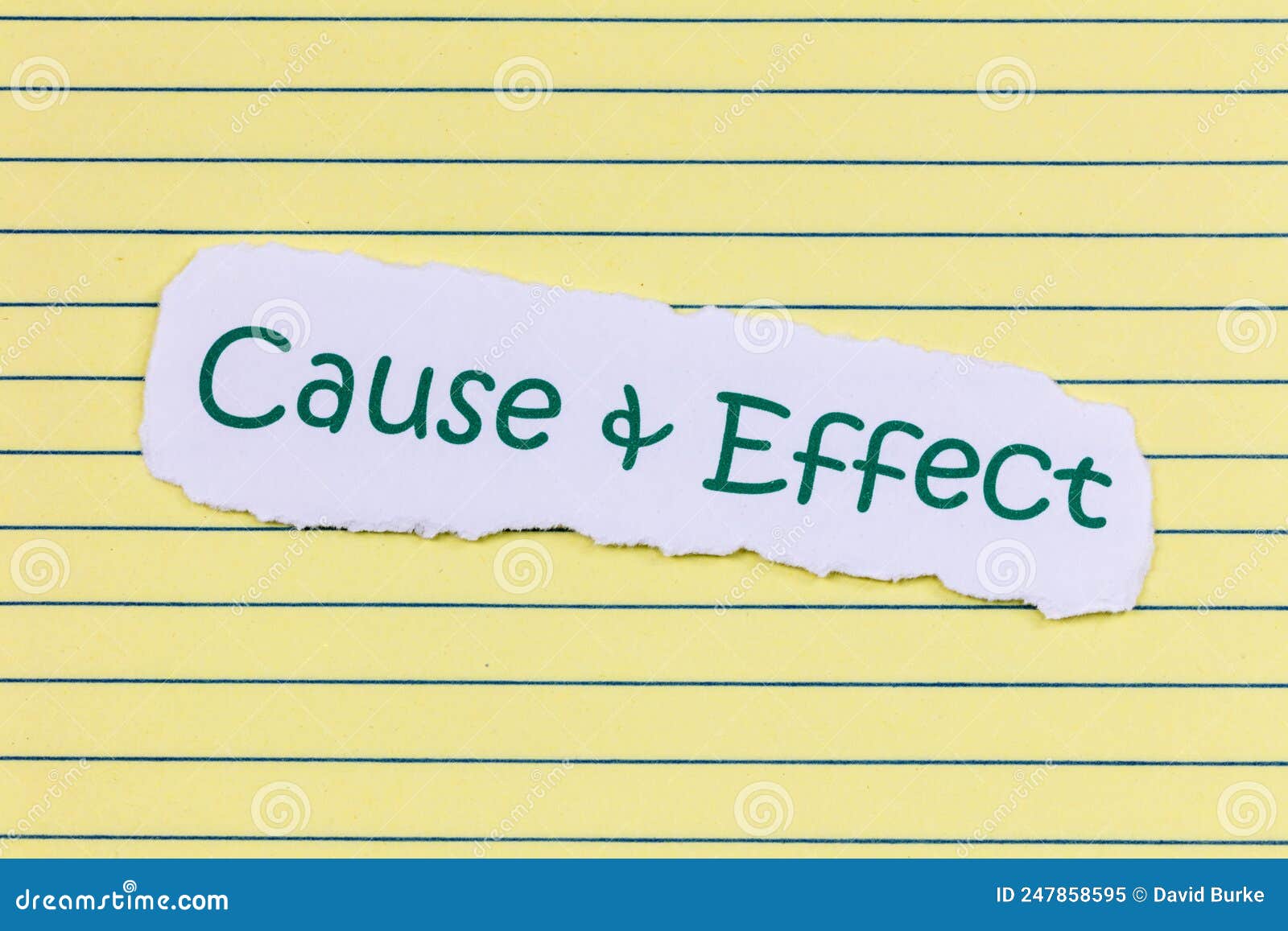 Cause Effect Direct Relationship Success Failure Action Reaction Stock ...