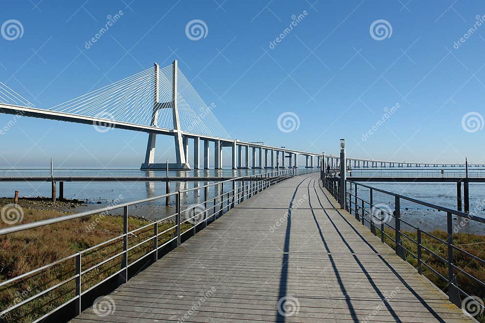Causeway and bridge stock image. Image of passage, flow - 487467