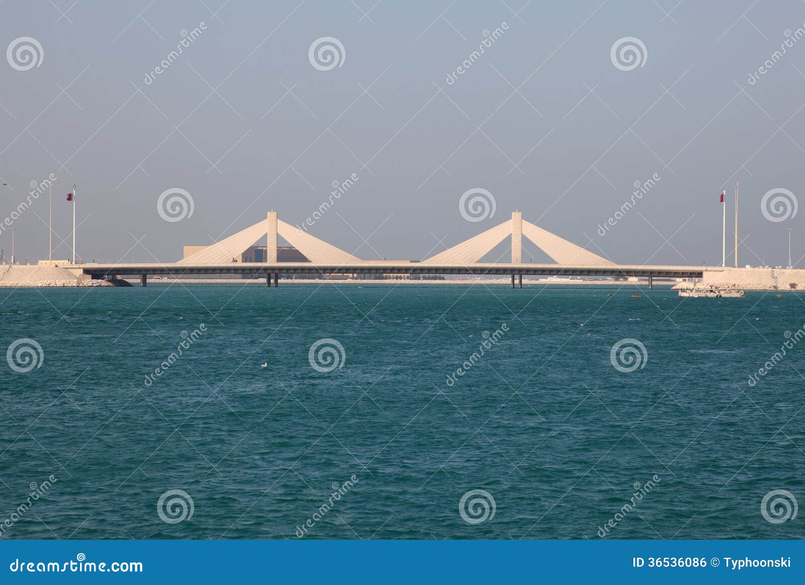Causeway Bridge in Bahrain stock photo. Image of arabia - 36536086
