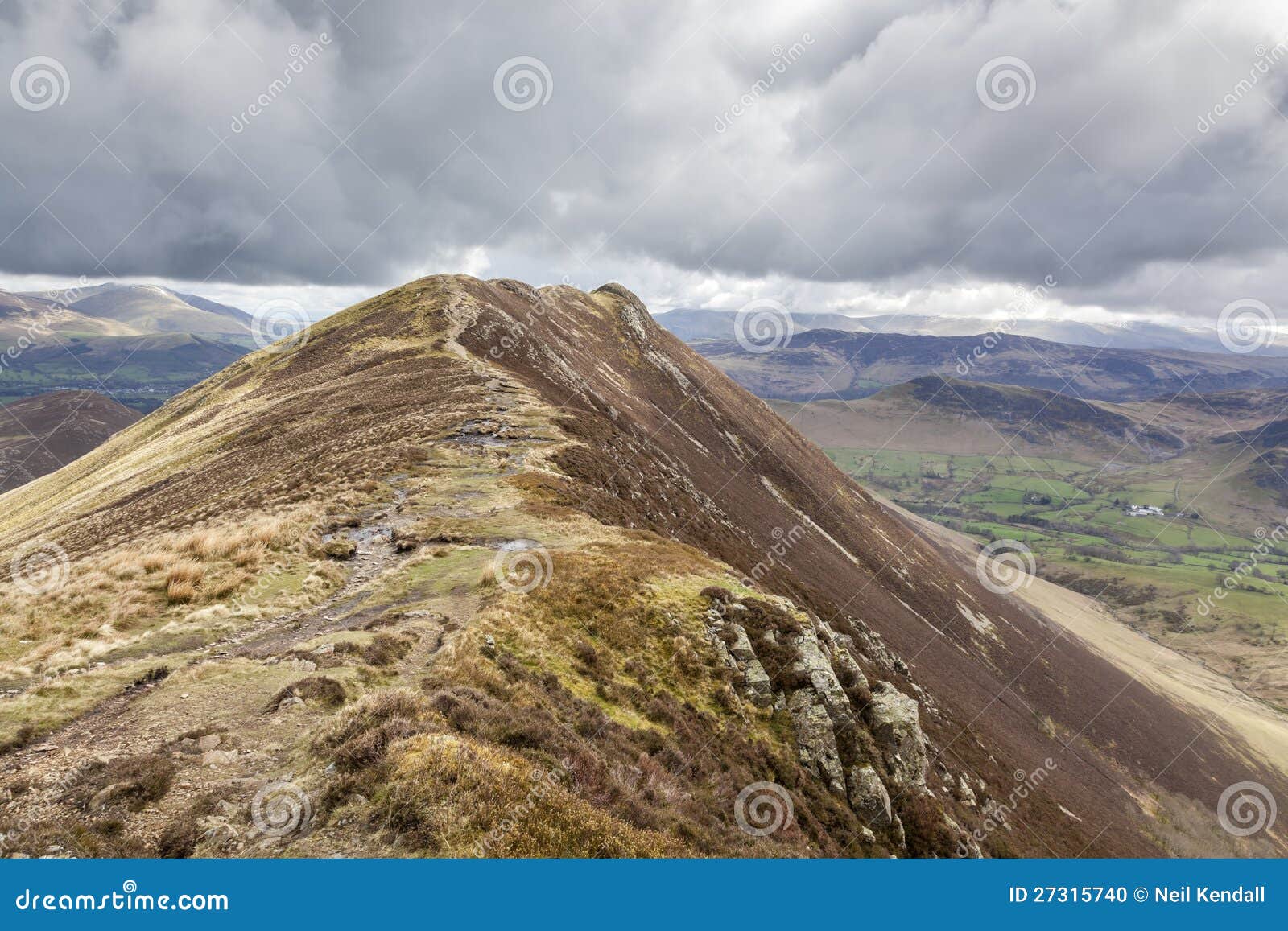 Causey Pike Walk stock photo. Image of crags, outdoors - 27315740