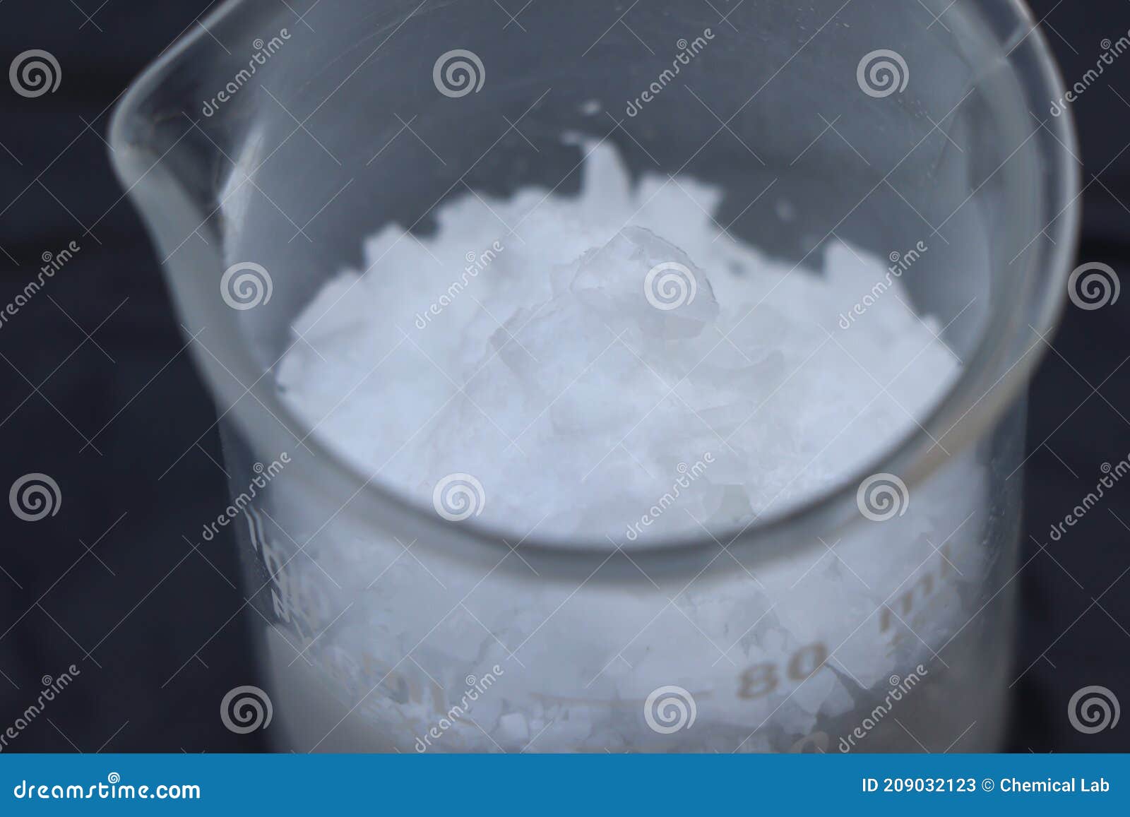 Sodium Hydroxide Pellets And Zinc Powder In Test Tube With Plug Cap ...
