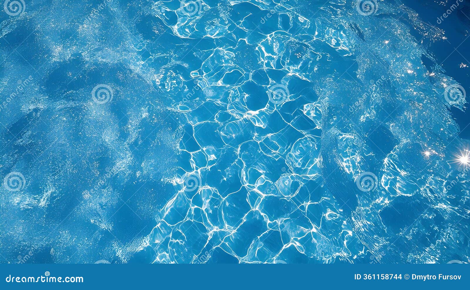 Caustic Water Background with Light Reflections. Stock Photo - Image of ...