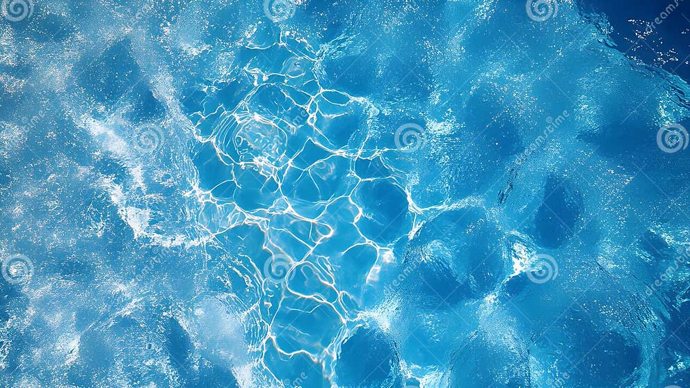 Caustic Water Background with Light Reflections. Stock Photo - Image of ...
