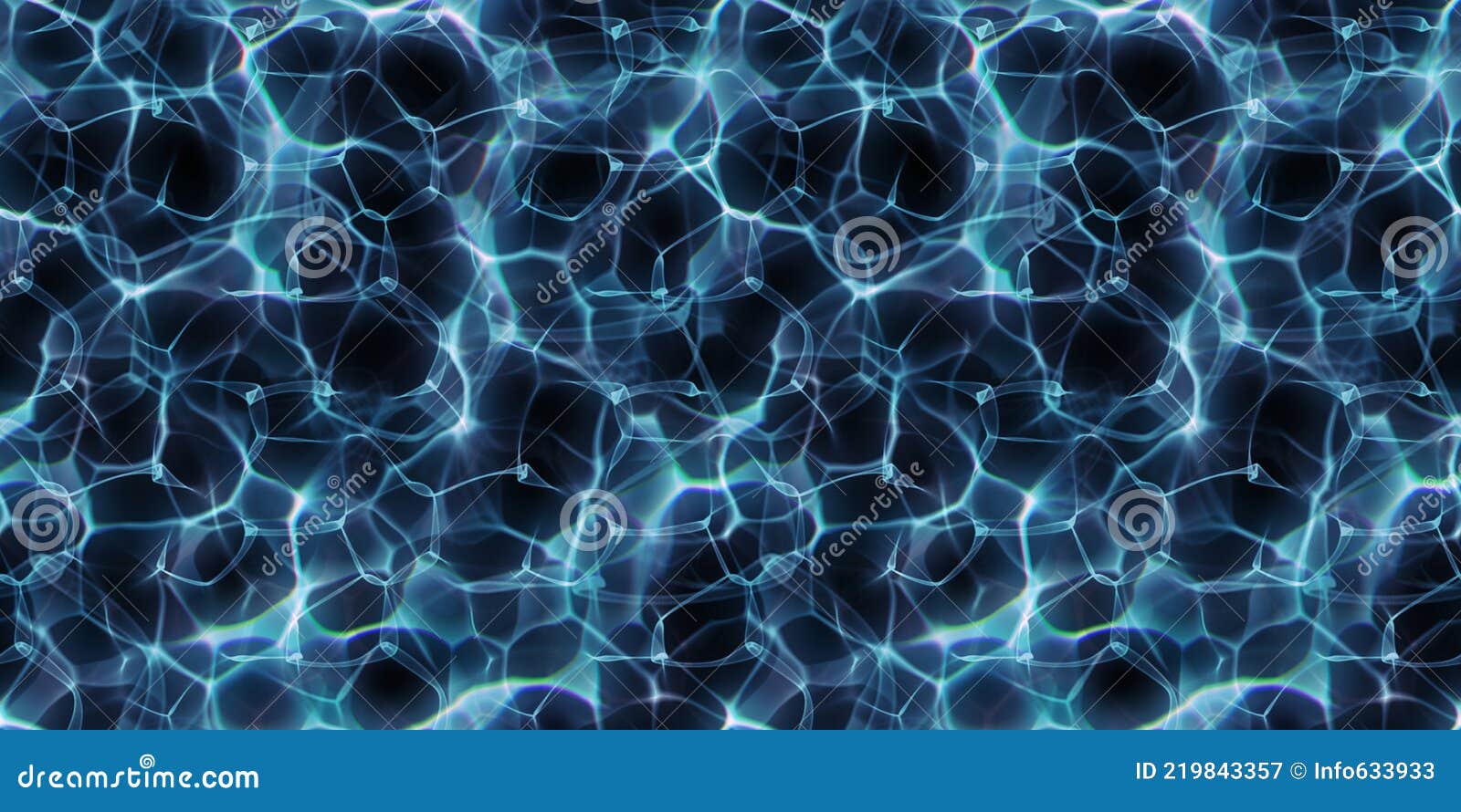 Caustics Below The Water Surface. Pool Water With Shiny Rays. Ripple ...