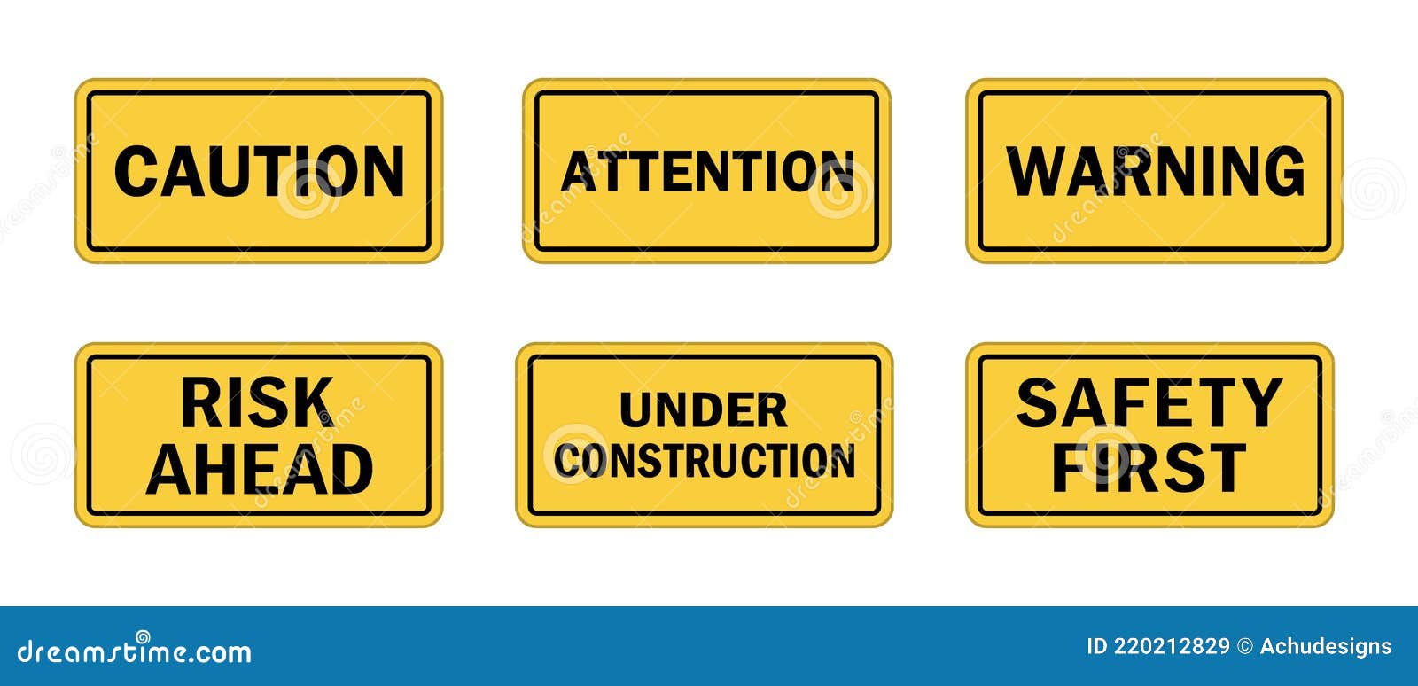 Caution hanging signboard stock vector. Illustration of banner - 220212829