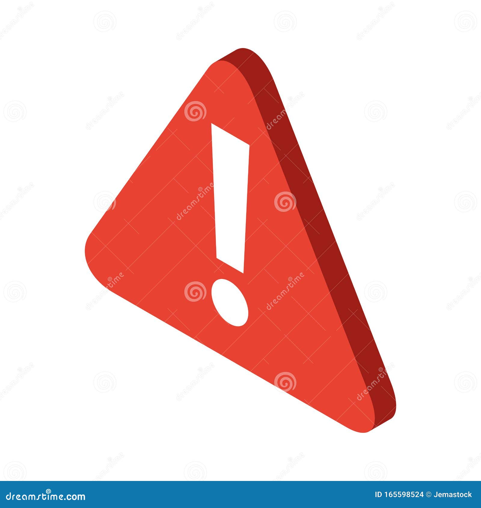 Caution Alert Symbol Isolated Icon Stock Vector - Illustration of ...