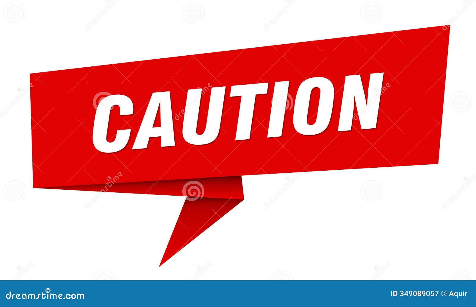 Caution Banner. Caution Speech Bubble, Label, Sticker, Sign Template ...