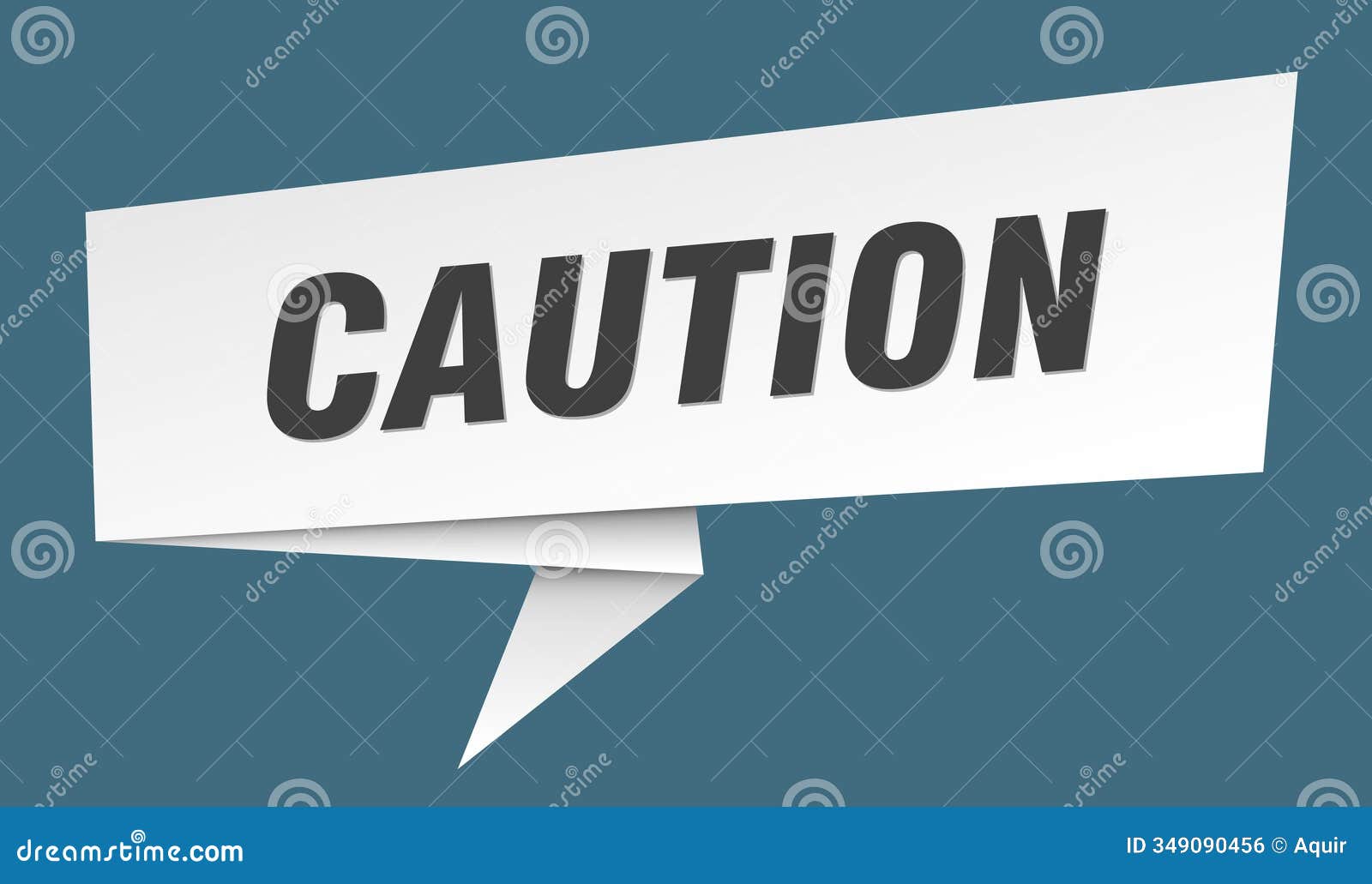 Caution Banner. Caution Speech Bubble, Label, Sticker, Sign Template ...