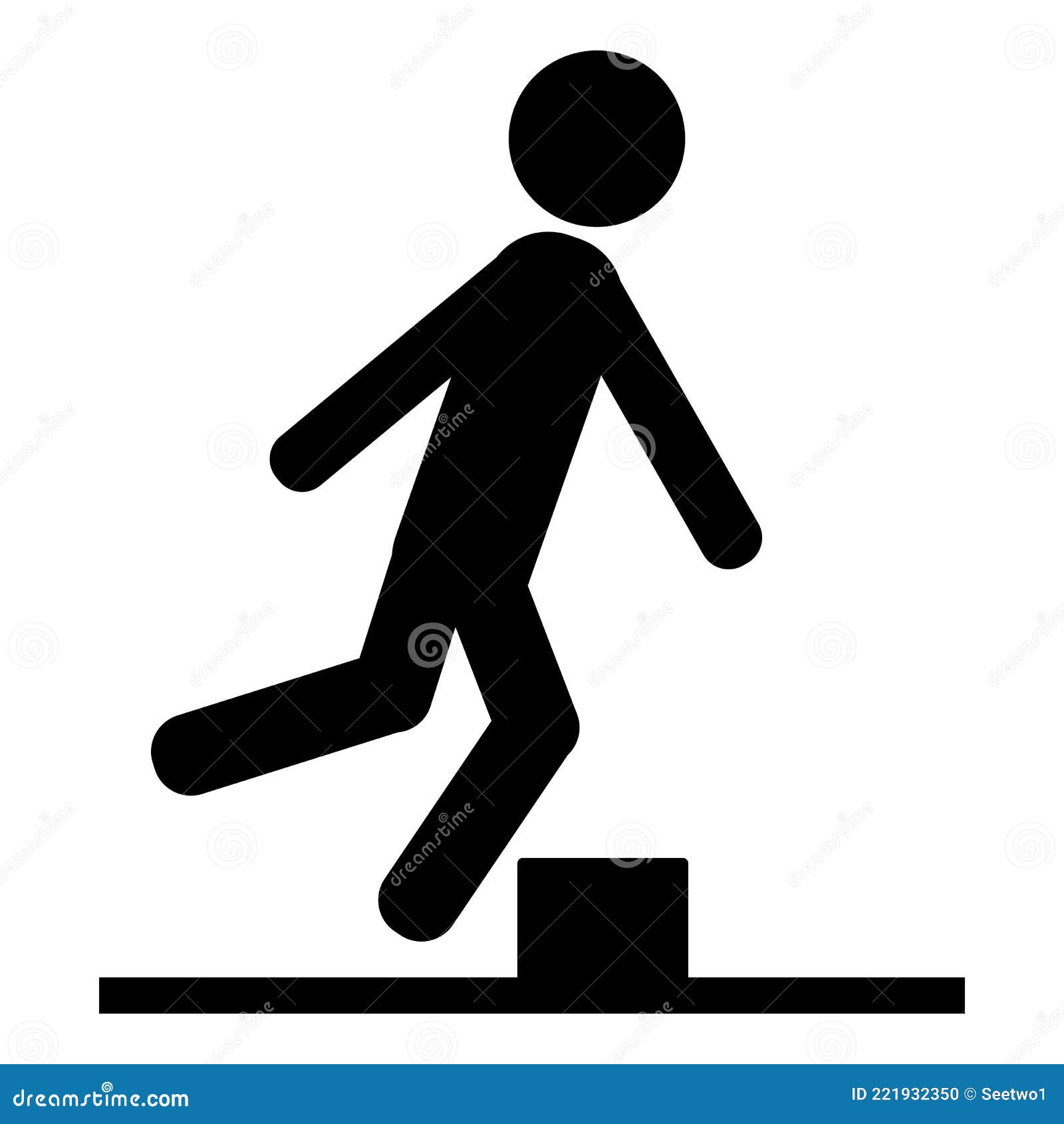 Caution Obstacles Symbol Sign, Vector Illustration, Isolate On White ...