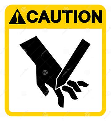 Caution Blade Hazard Symbol Sign, Vector Illustration, Isolate on White ...