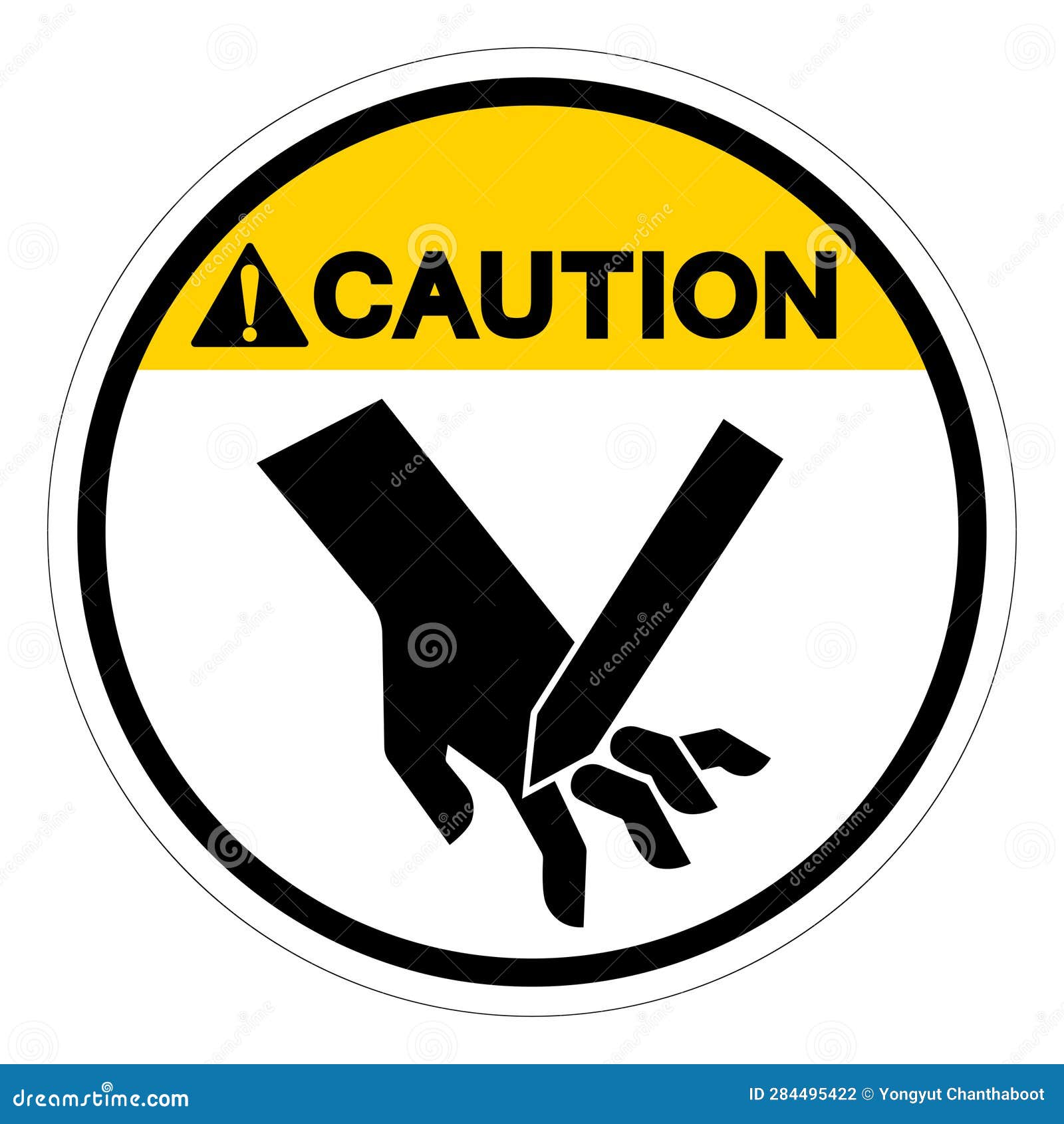Caution Blade Hazard Symbol Sign, Vector Illustration, Isolate on White ...
