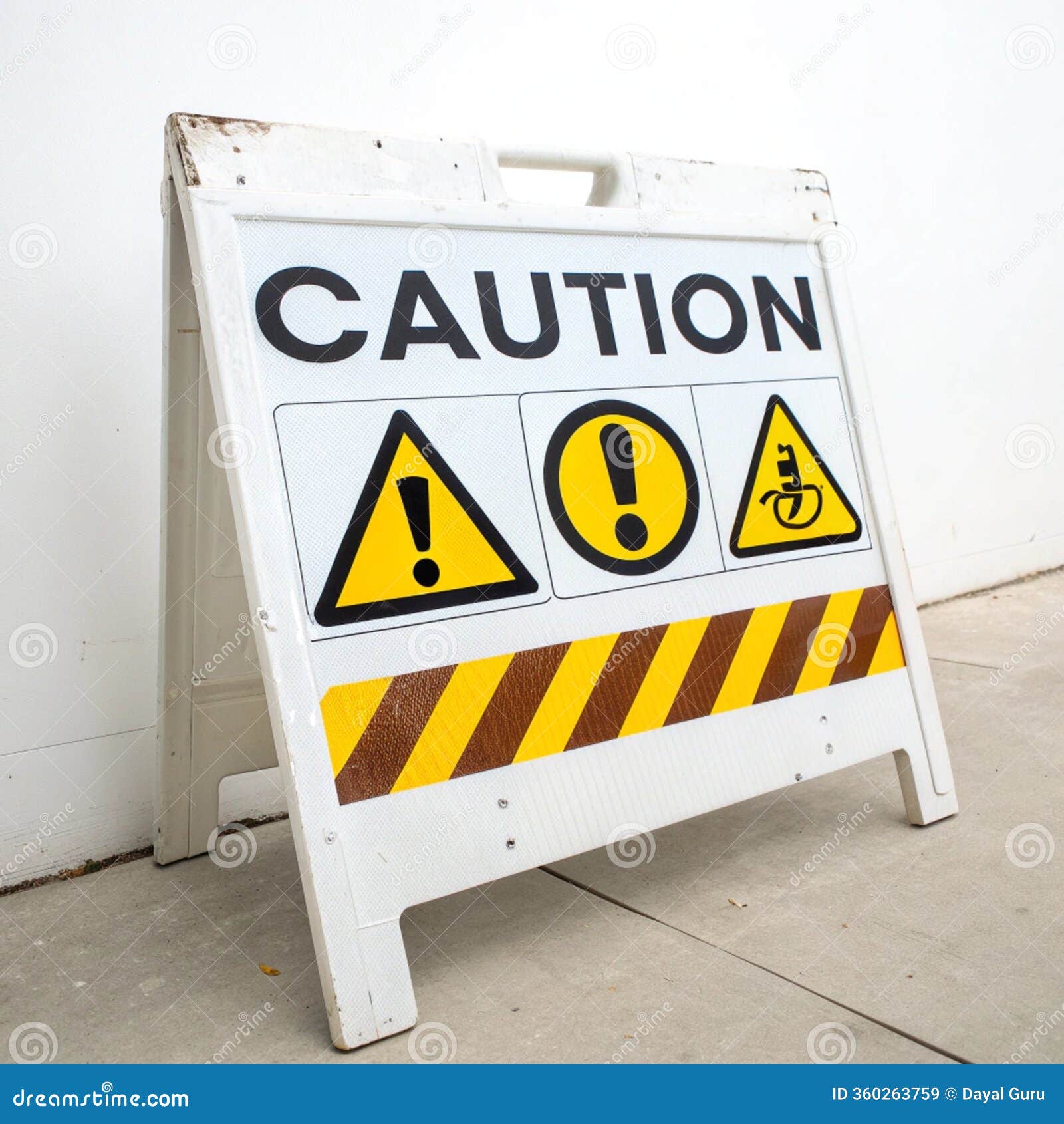 Caution Board Isolated on Transparent Background Stock Illustration ...