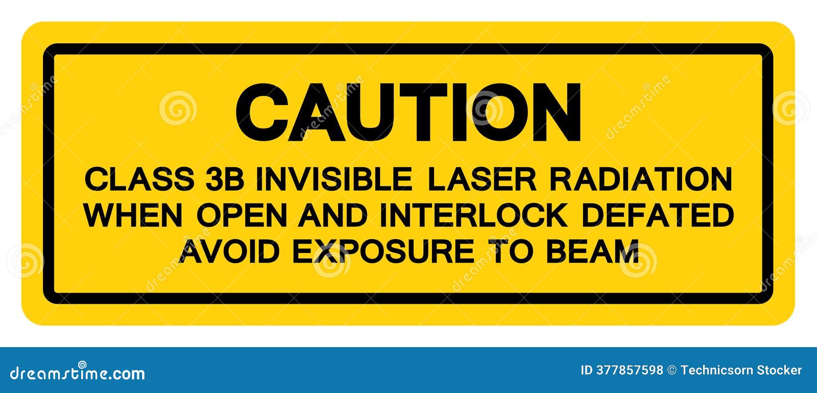 Laser Radiation Danger Class 2M Label Icon, Safety Information Symbol ...