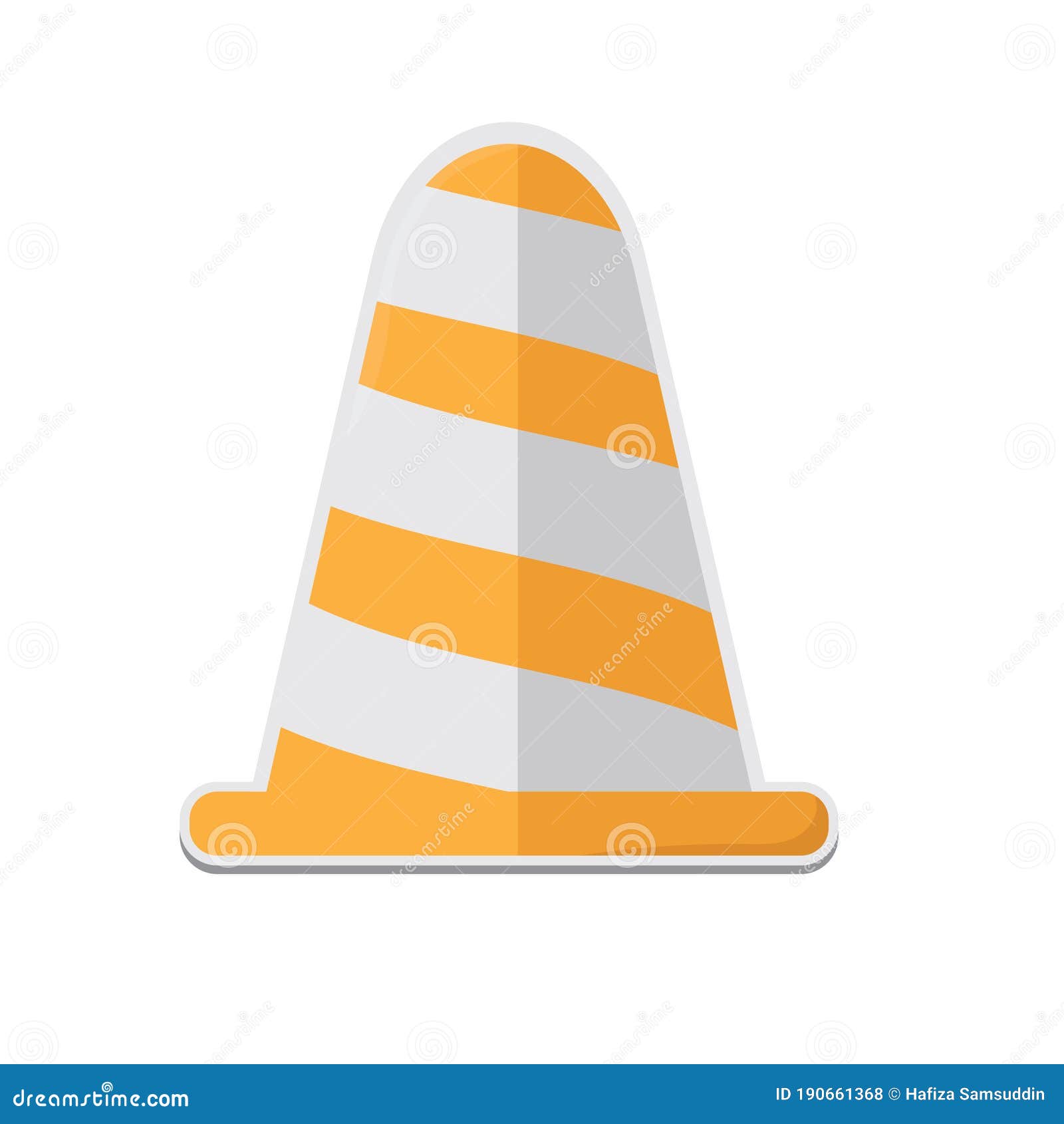 Caution Cone. Vector Illustration Decorative Design Stock Vector ...