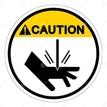 Caution Cut Hazard Hazard Symbol Sign, Vector Illustration, Isolate on ...